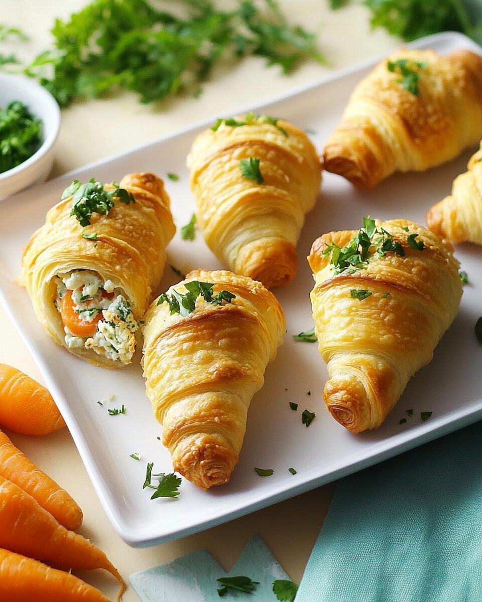 Stuffed Crescent Roll Carrots
