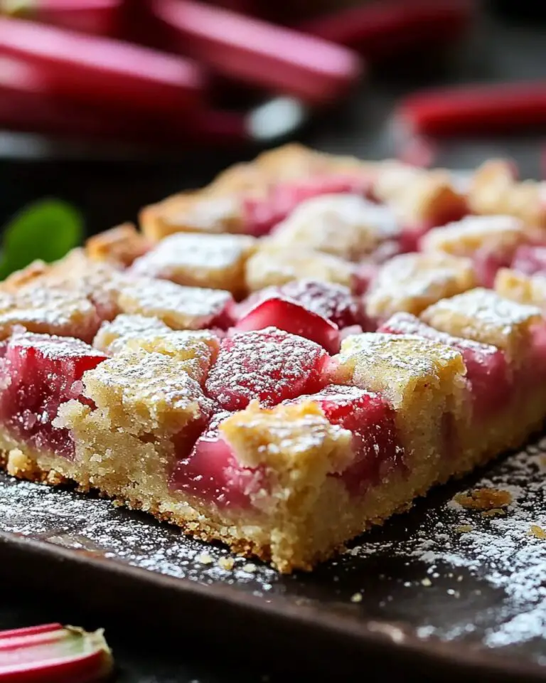 Rhubarb Shortbread Bars