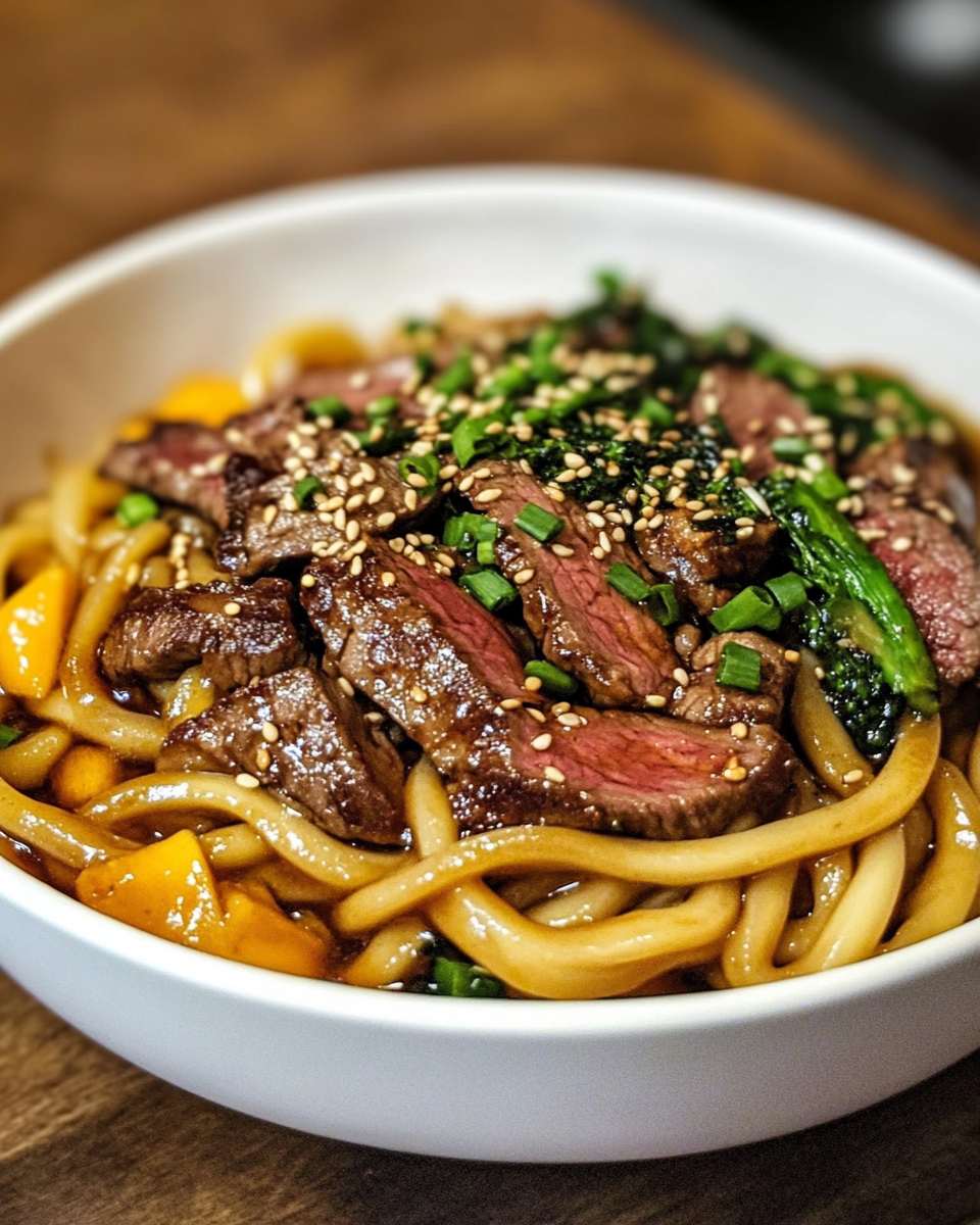 Blackstone Steak Udon