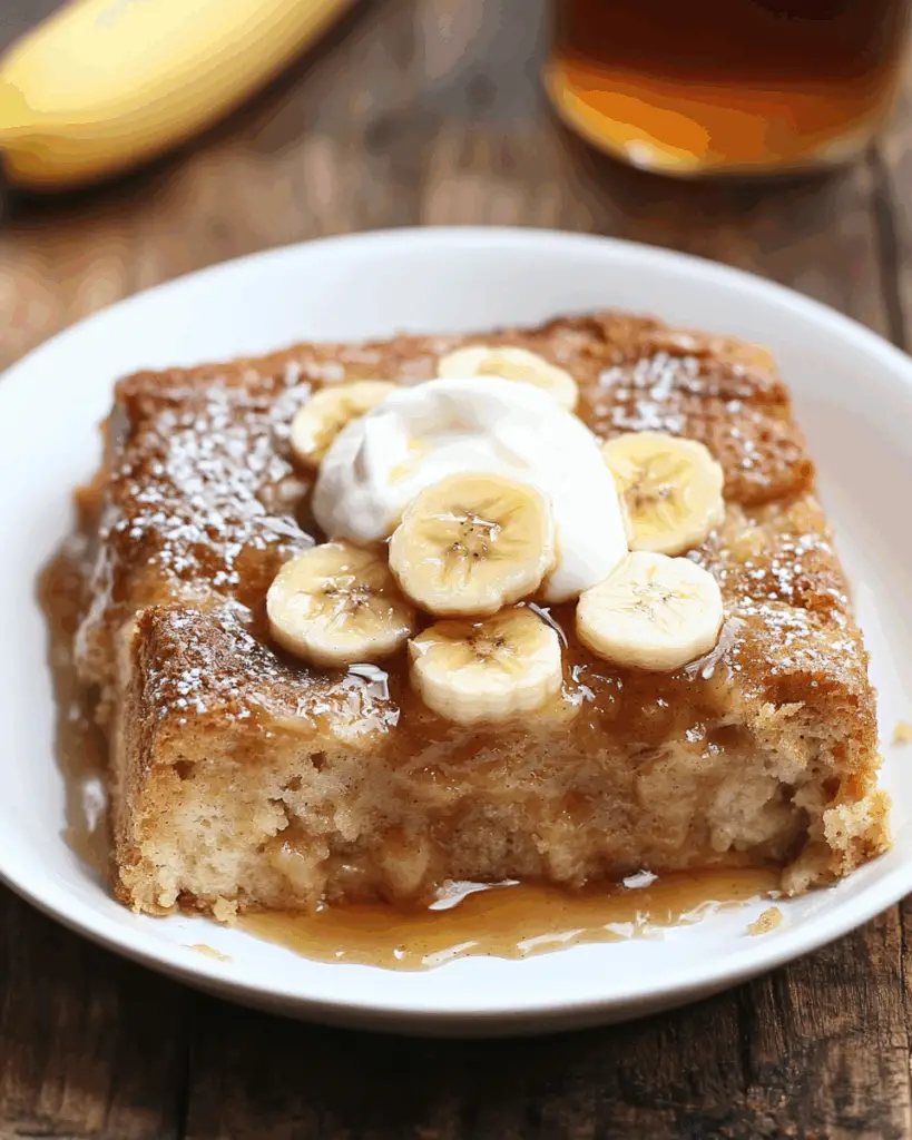Sticky Banana Bread Pudding