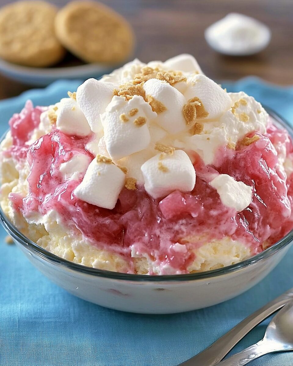 Rhubarb Fluff Dessert