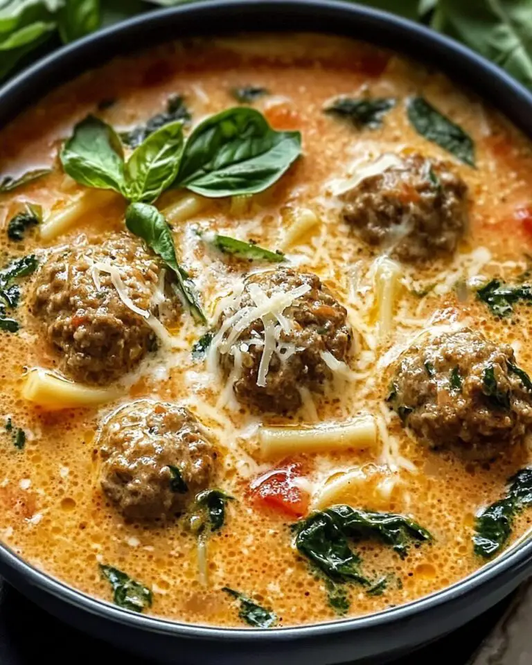 Creamy Italian Meatball Soup