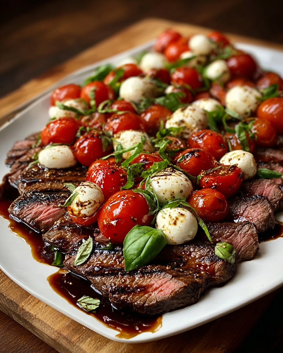 Balsamic Caprese Grilled Steak