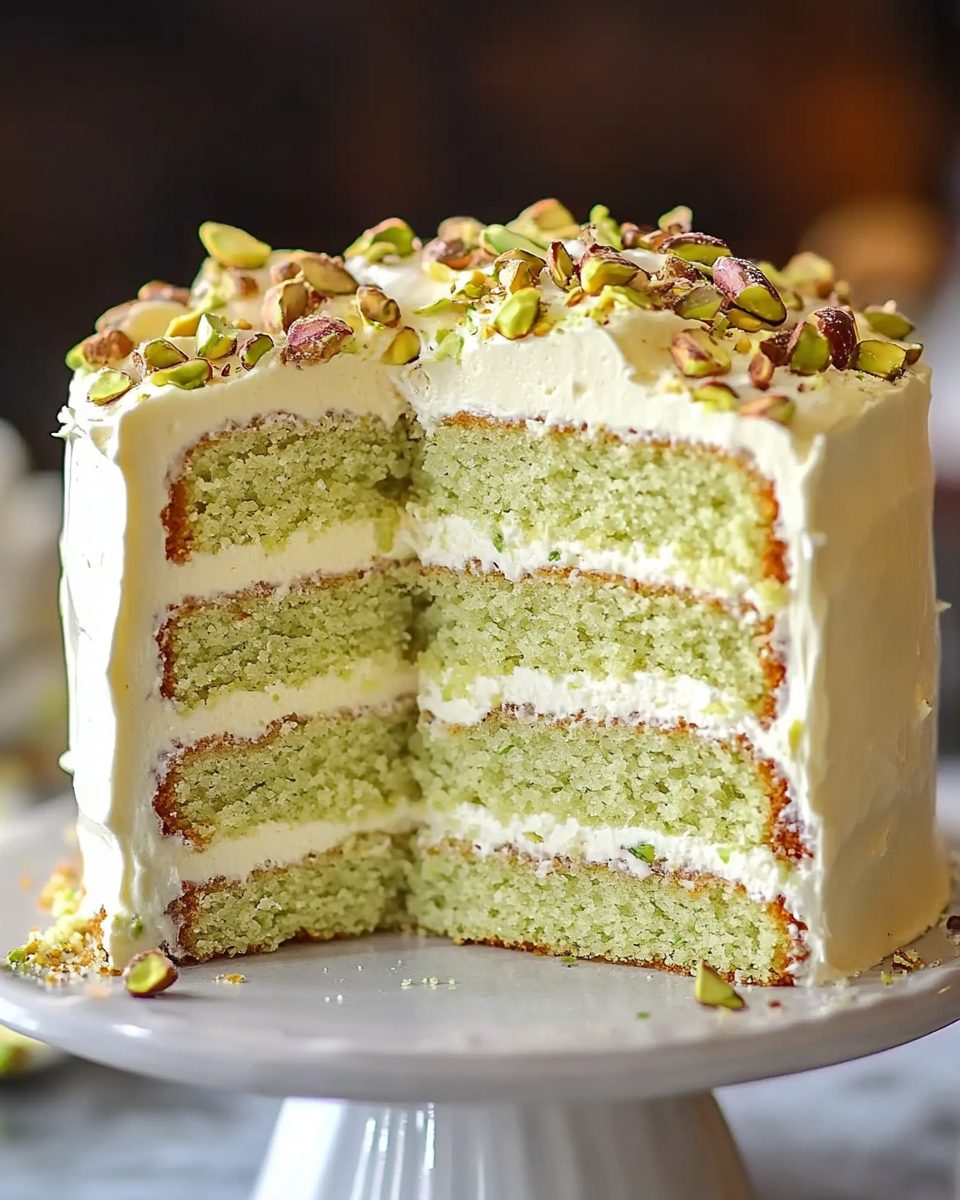 Creamy Pistachio Cake