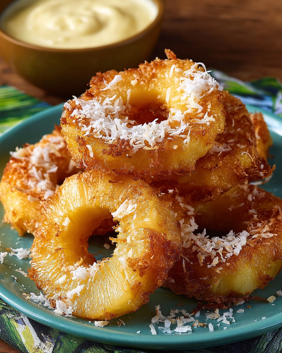 Fried Piña Colada Rings