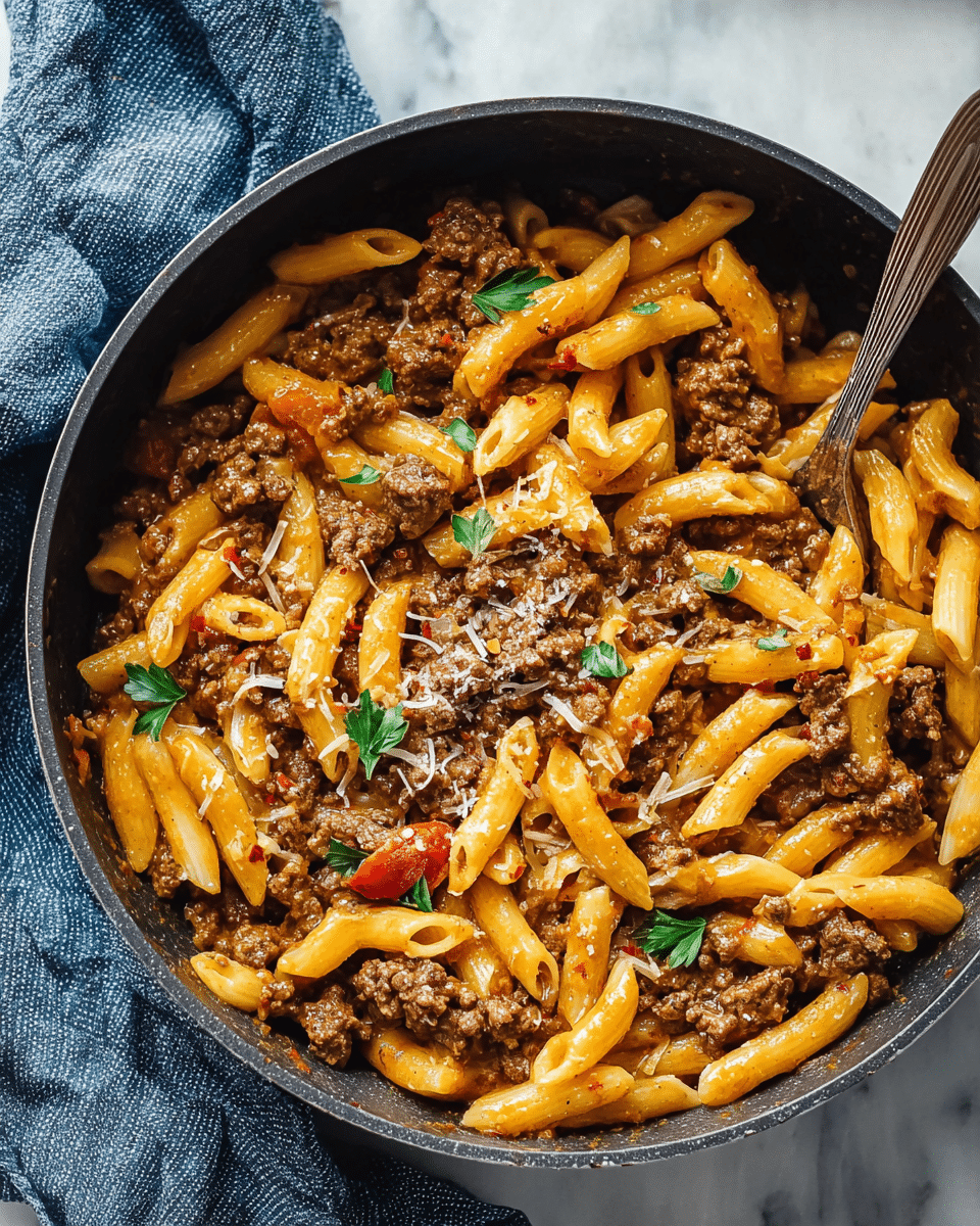 One-Pot Beef Pasta Skillet