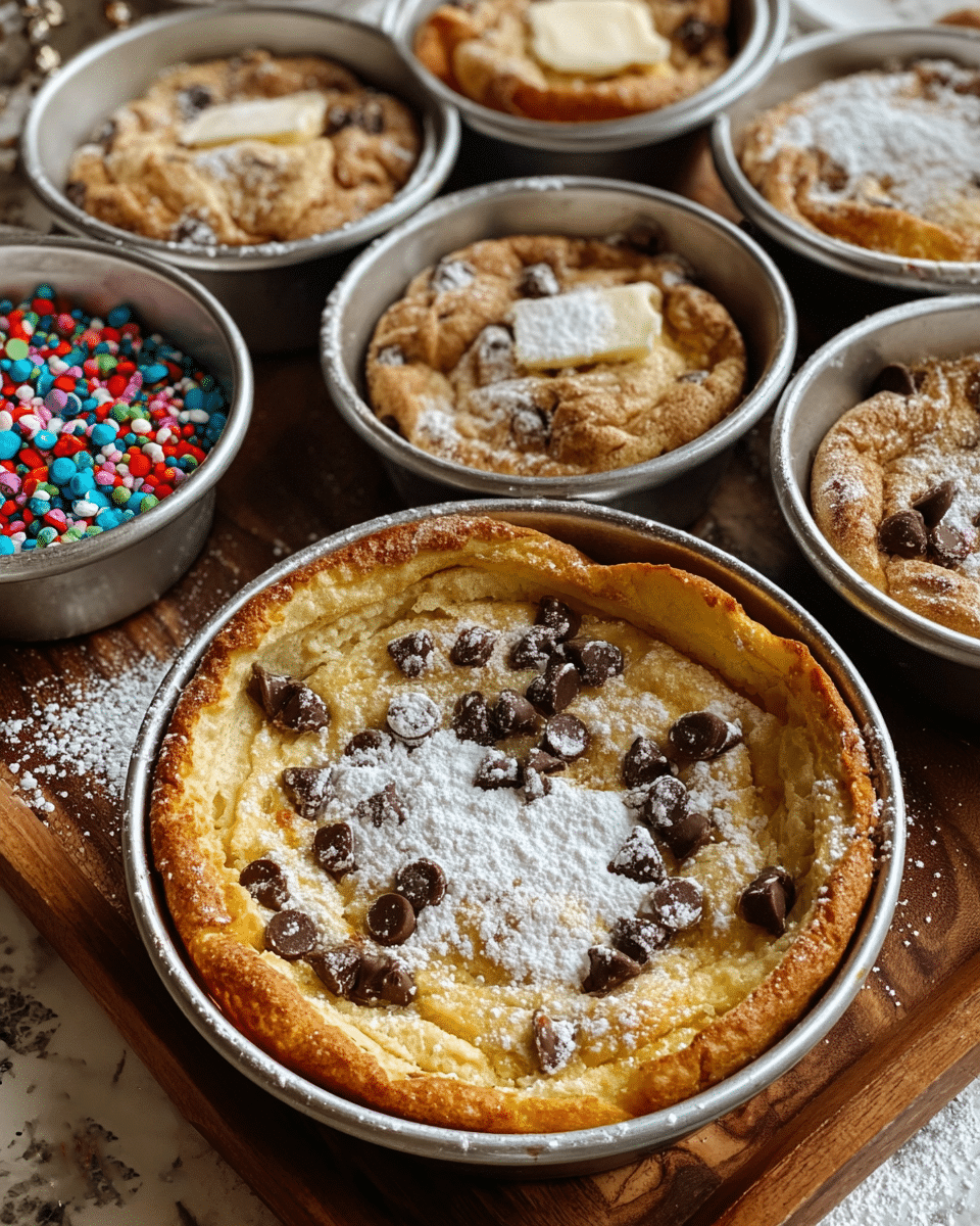 Deep Dish Chocolate Chip Cookies