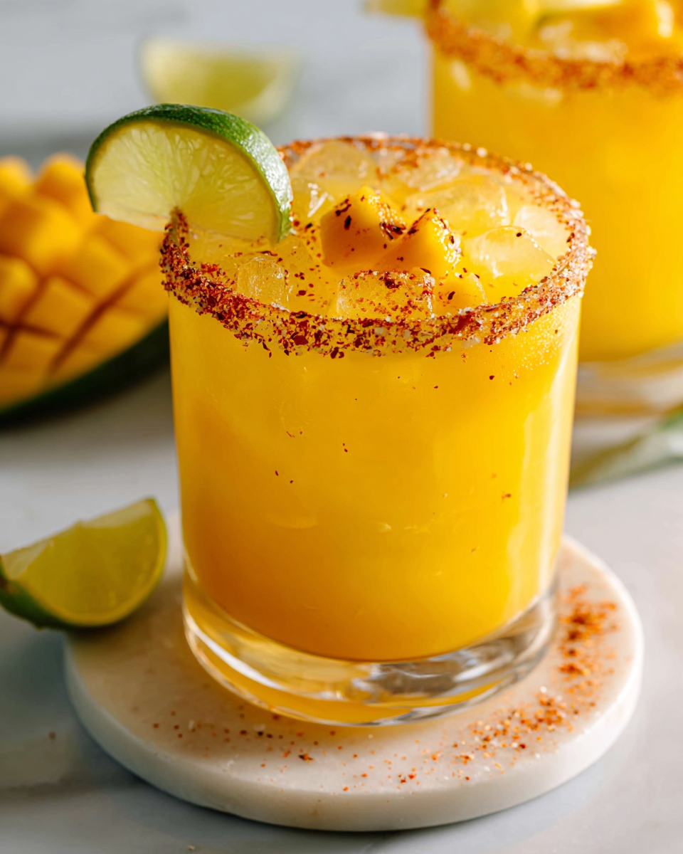 Hot Honey Spicy Mango Margarita