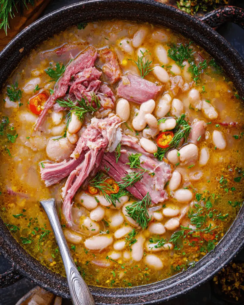 White Beans and Ham Hock Soup