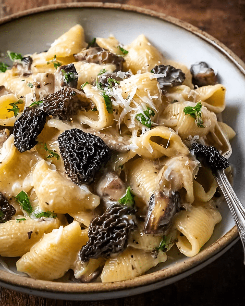 Decadent Pasta with Morel Mushrooms