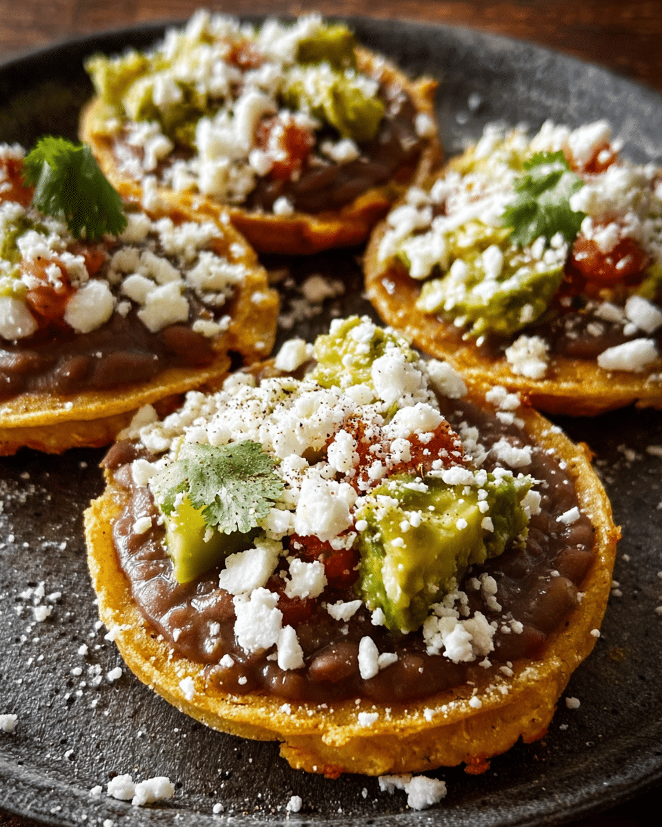 Sopes with Refried Beans and Cheese