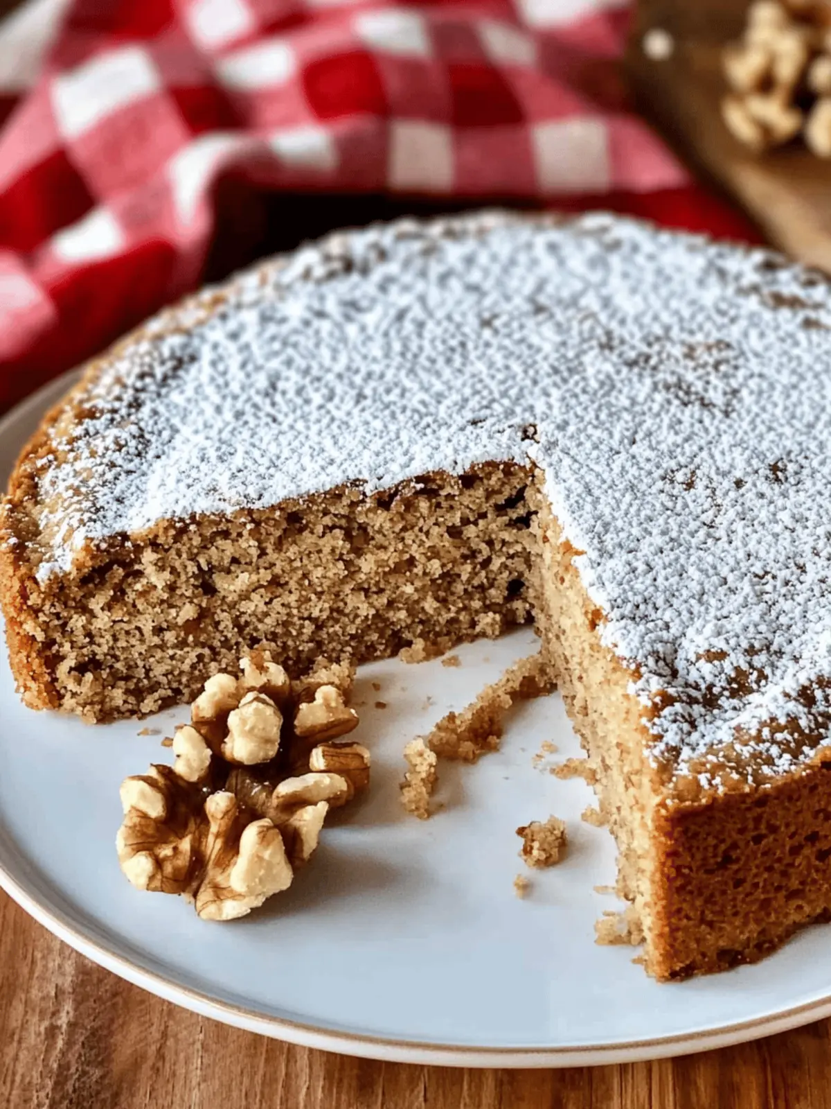 Easy Italian Walnut Cake Recipe – 3 Ingredients to Bliss