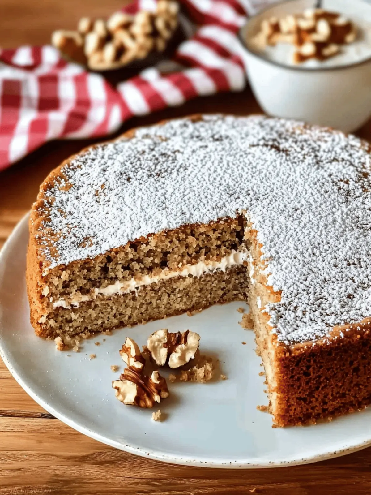 Easy Italian Walnut Cake Recipe – 3 Ingredients to Bliss