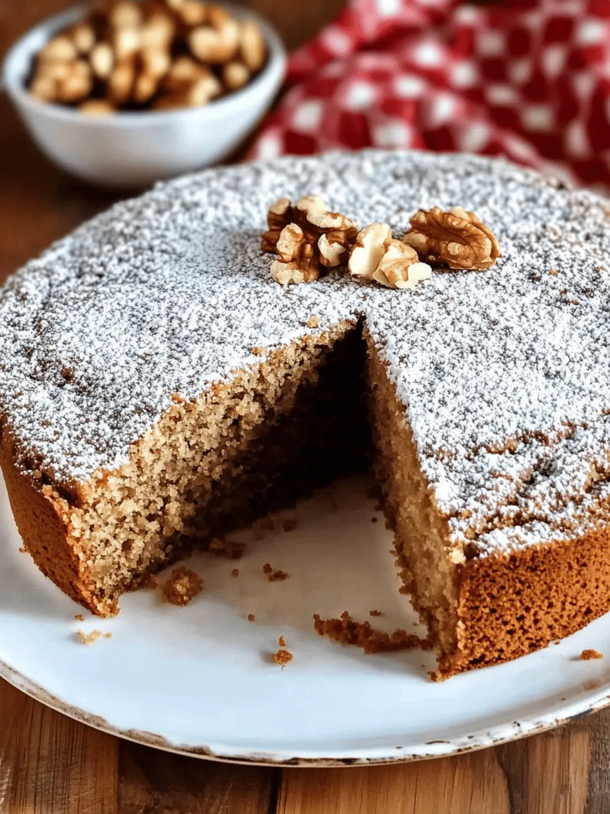 Easy Italian Walnut Cake Recipe – 3 Ingredients to Bliss