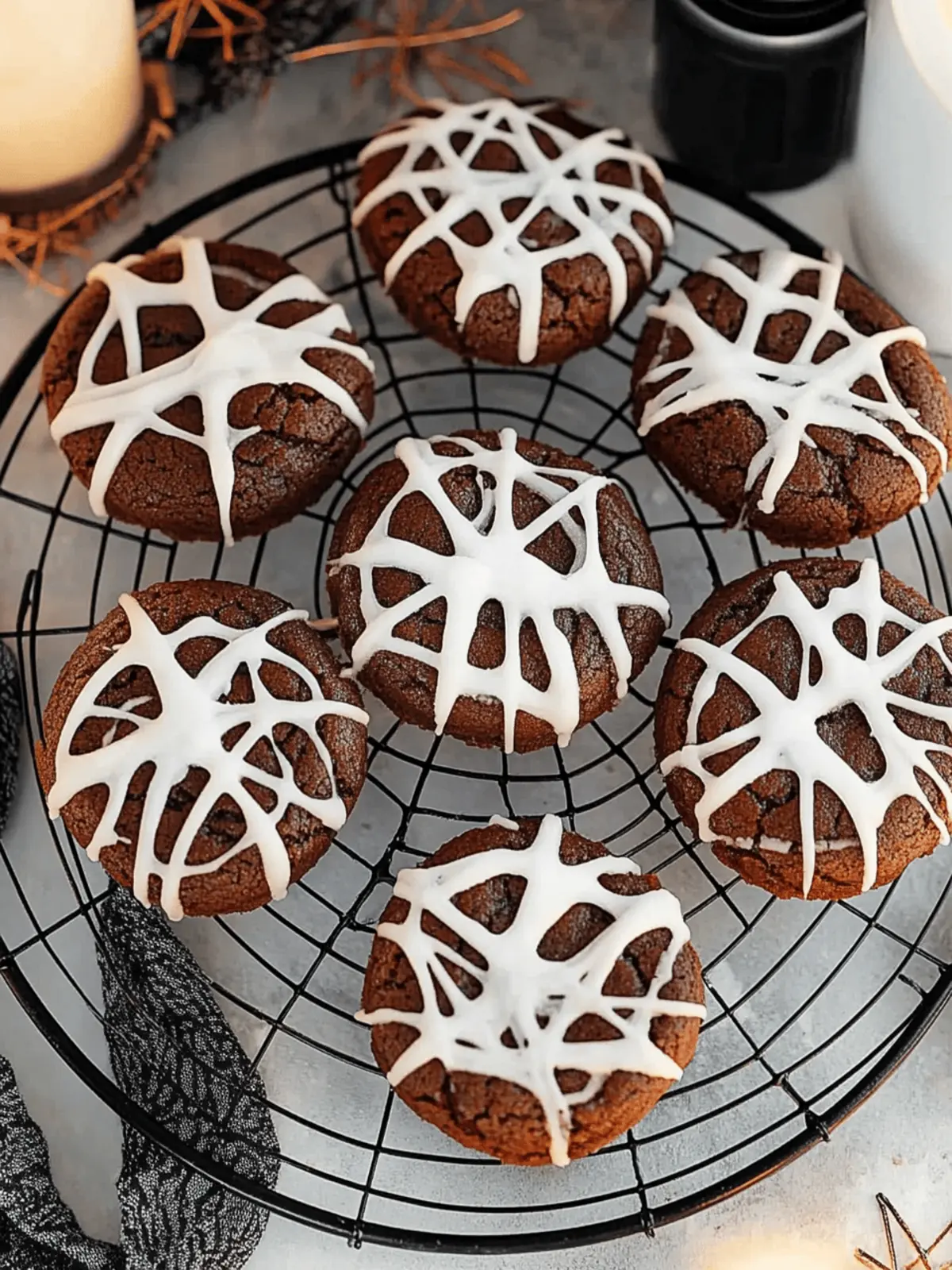 Irresistibly Fun Spider Web Cookies for Halloween Bliss