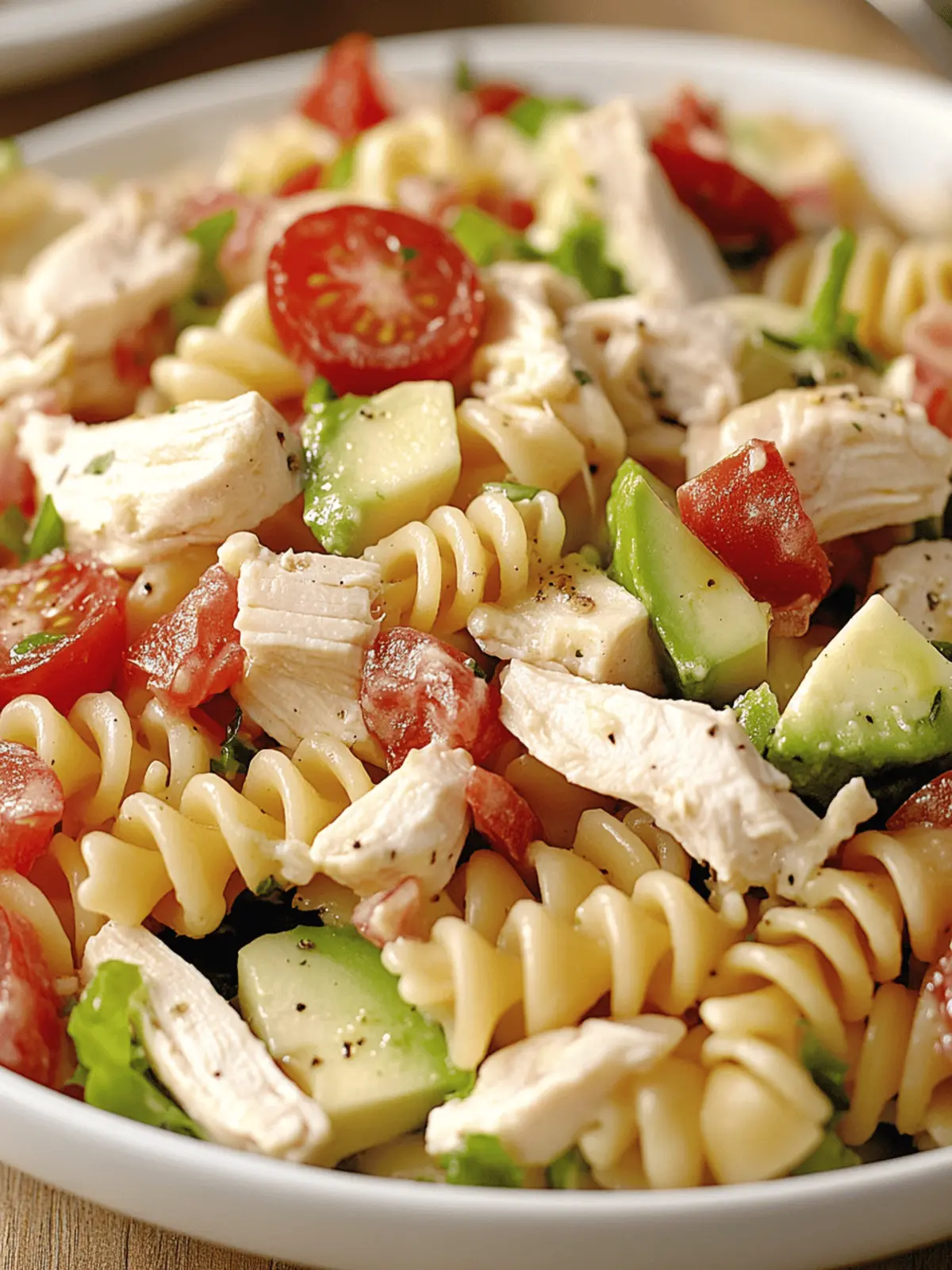 Easy Chicken Club Pasta Salad: A Delicious High-Protein Delight