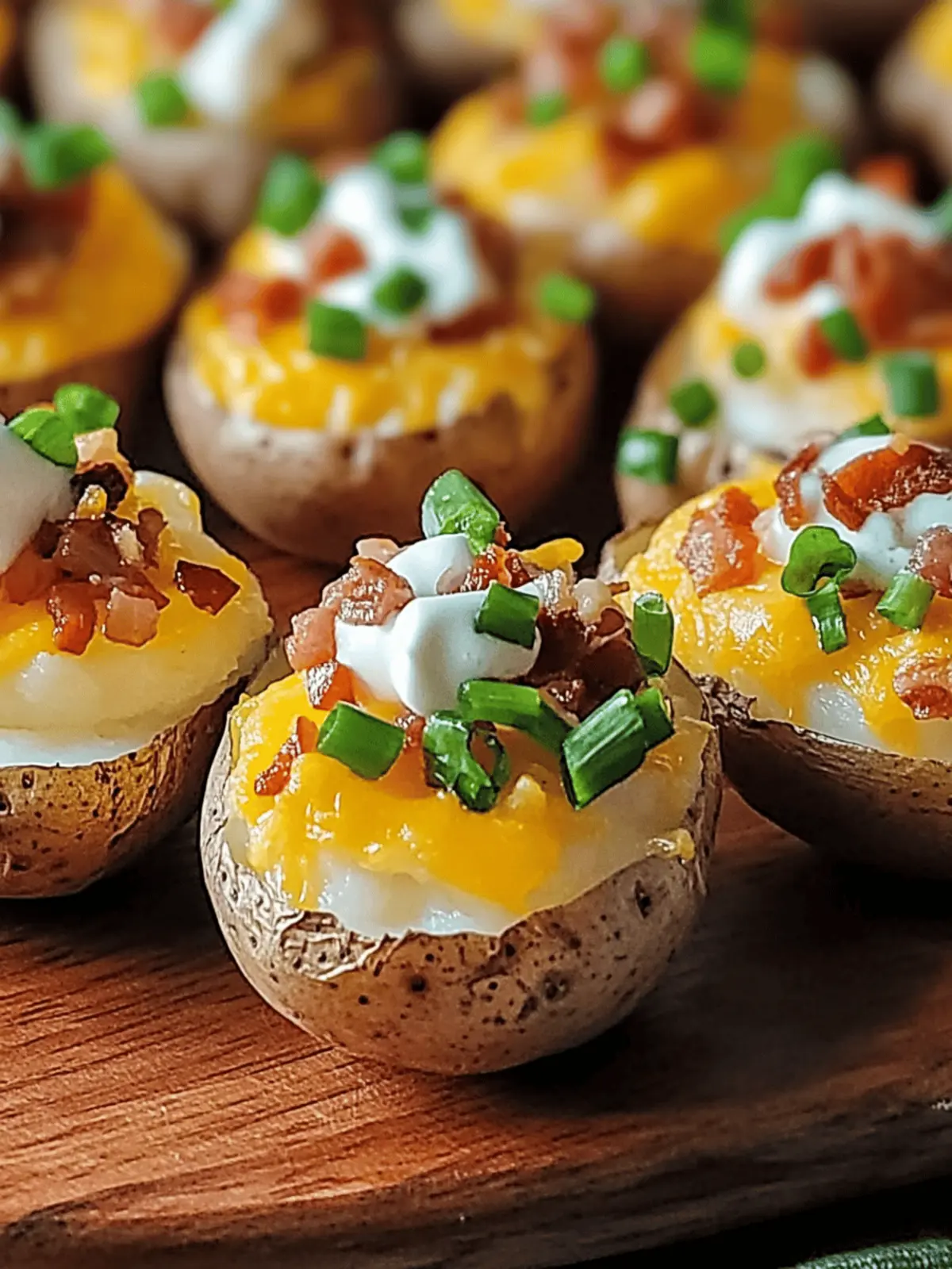 Irresistible Mini Loaded Baked Potatoes: Perfect Party Treats