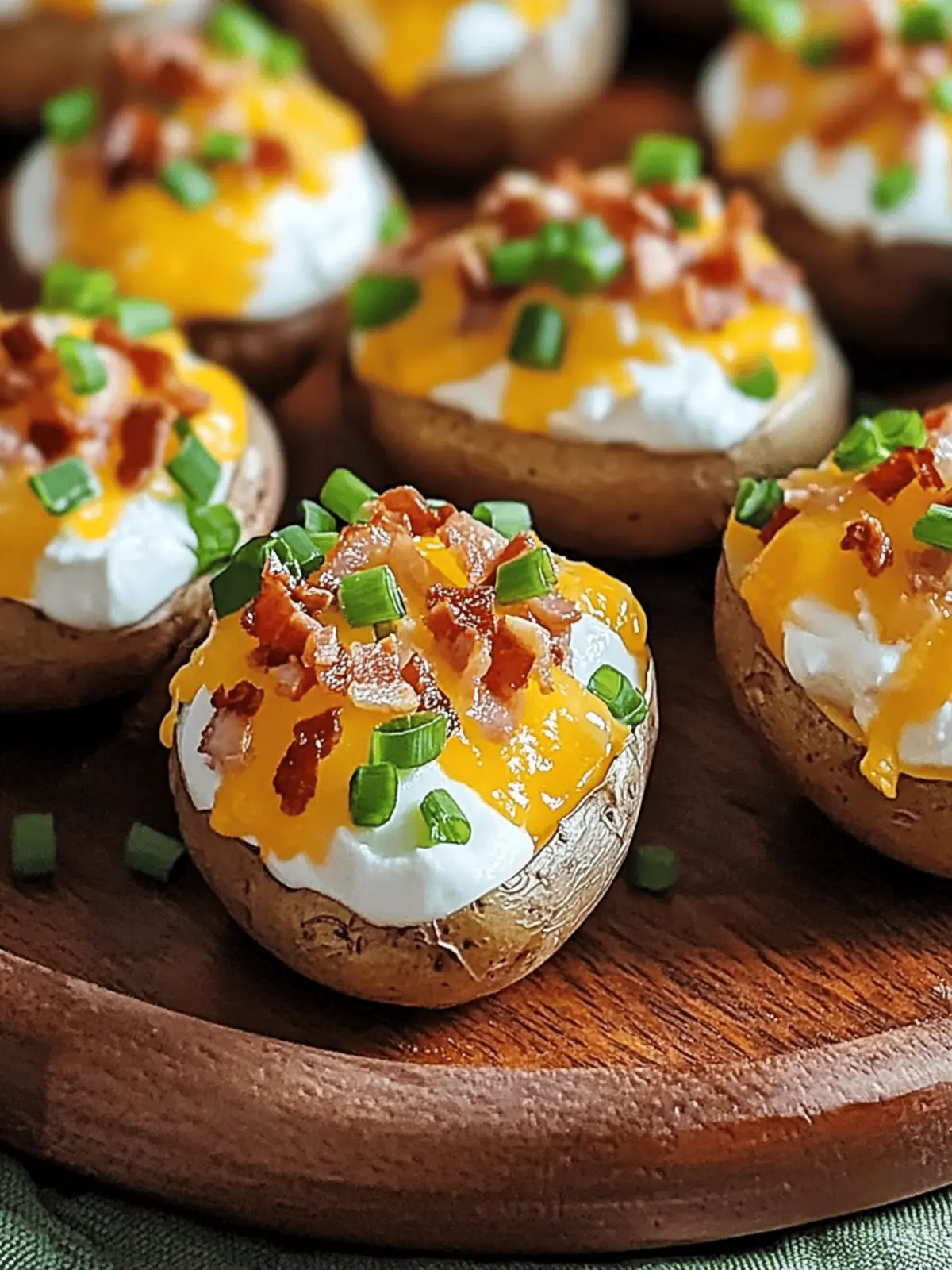 Irresistible Mini Loaded Baked Potatoes: Perfect Party Treats
