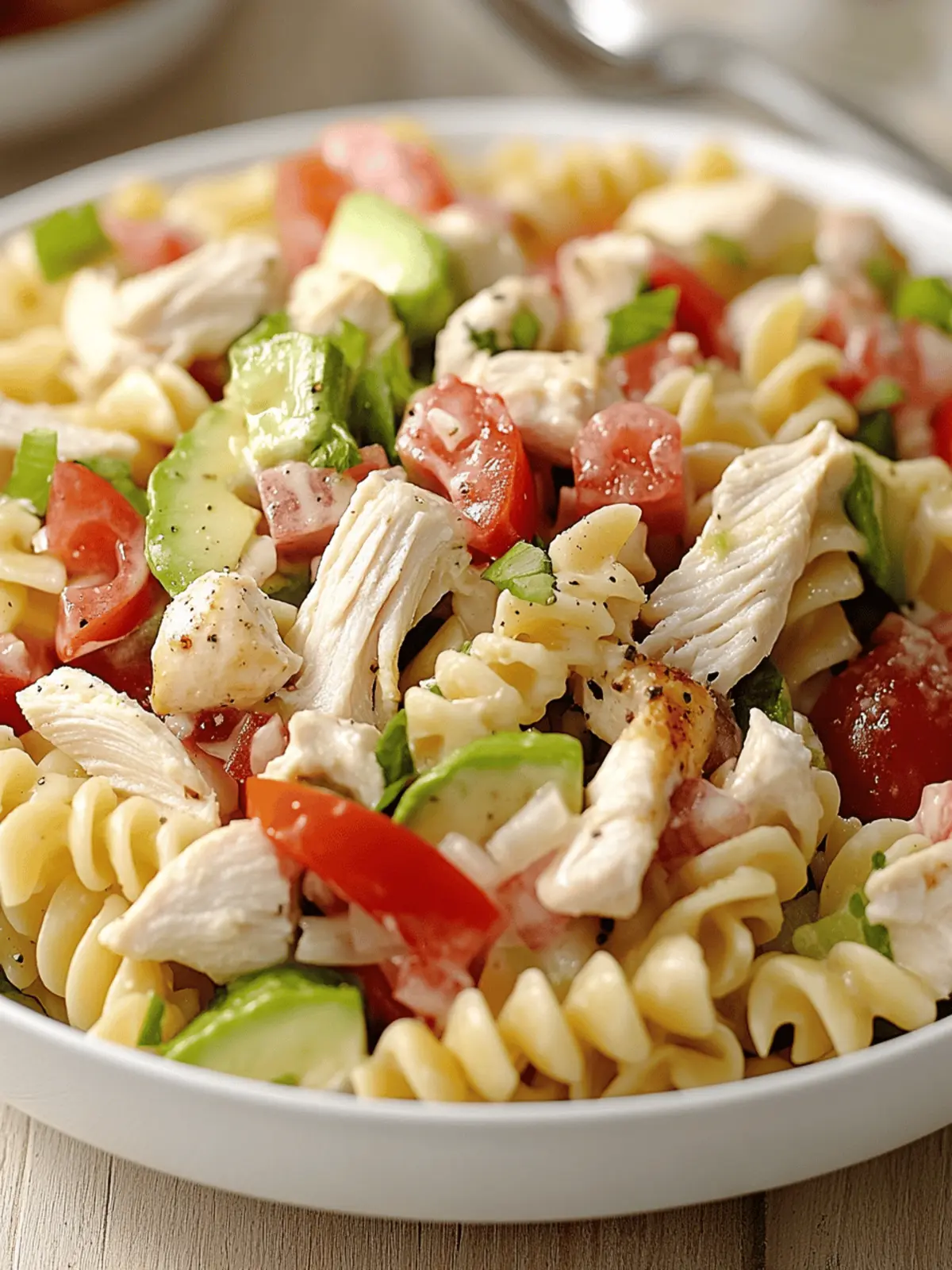 Easy Chicken Club Pasta Salad: A Delicious High-Protein Delight
