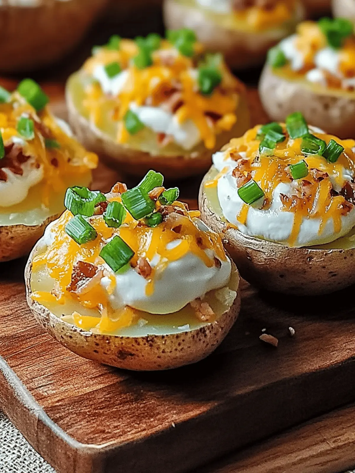 Irresistible Mini Loaded Baked Potatoes: Perfect Party Treats