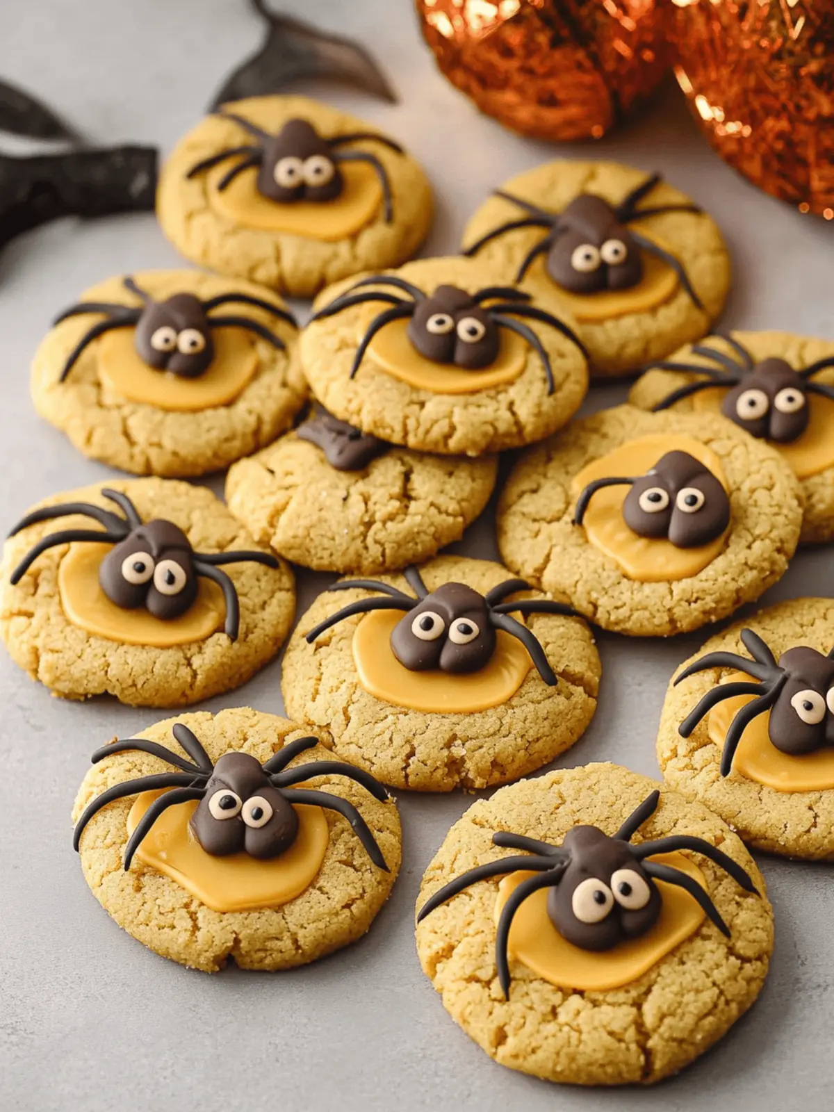 Irresistible Peanut Butter Spider Halloween Cookies for Fun