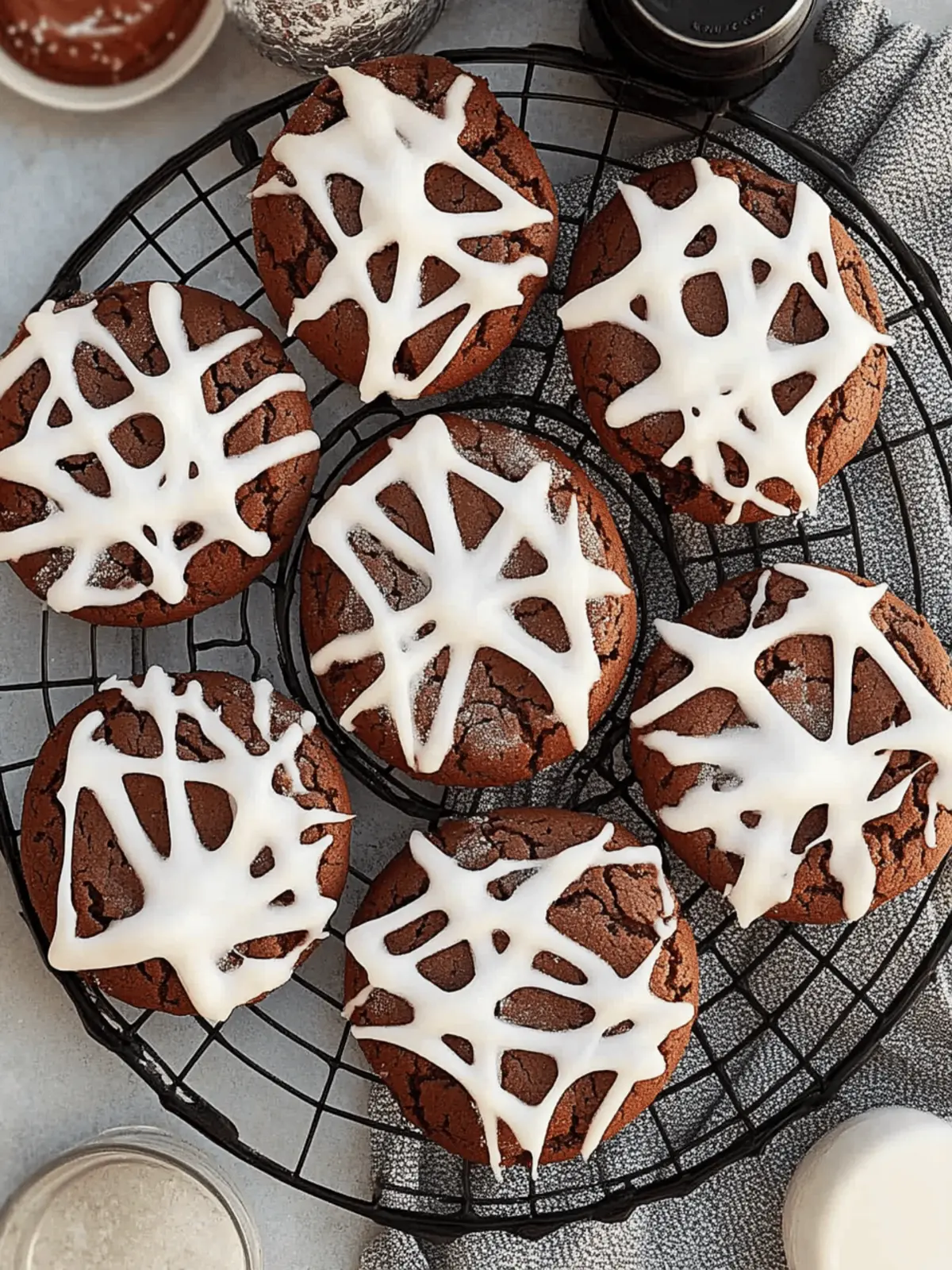 Irresistibly Fun Spider Web Cookies for Halloween Bliss