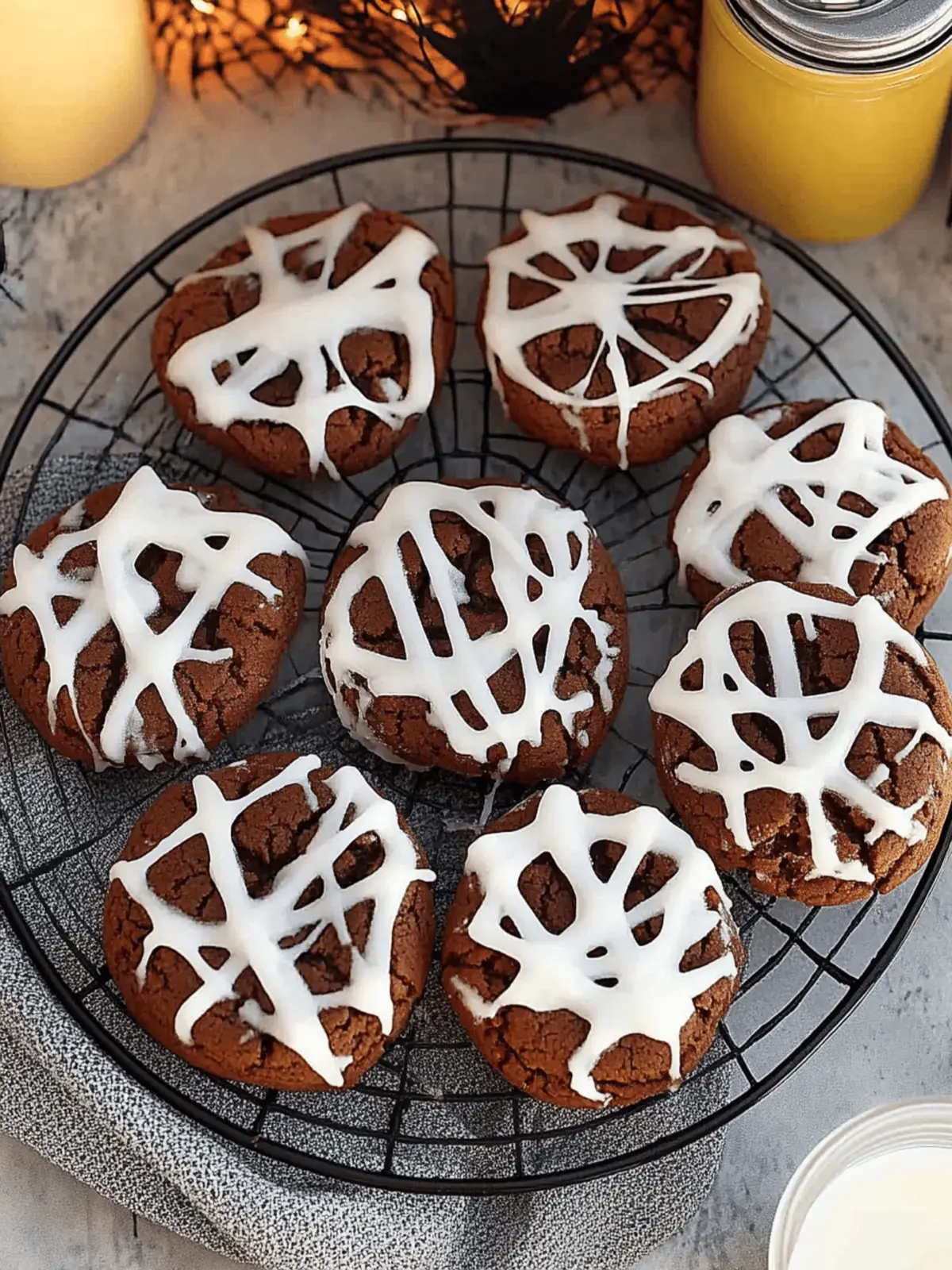 Irresistibly Fun Spider Web Cookies for Halloween Bliss