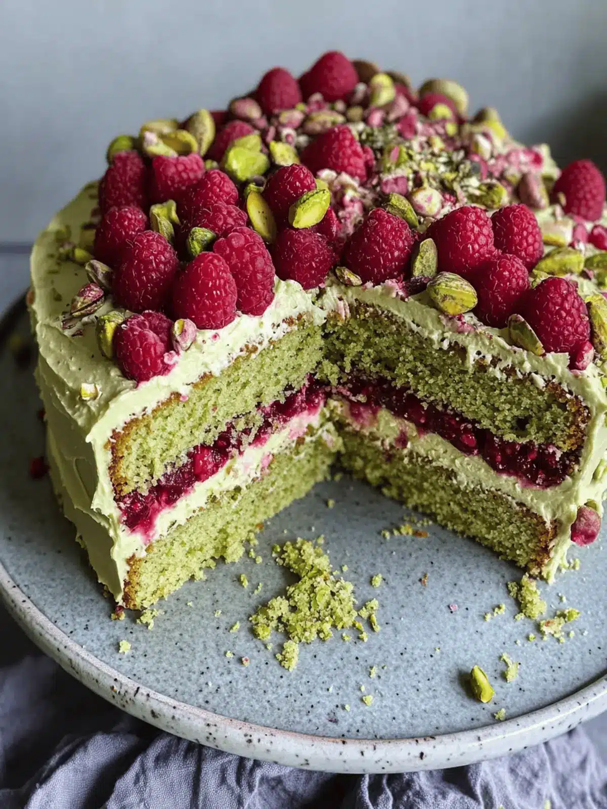 Ultimate Pistachio Raspberry Cake: Delicious Nutty Delight
