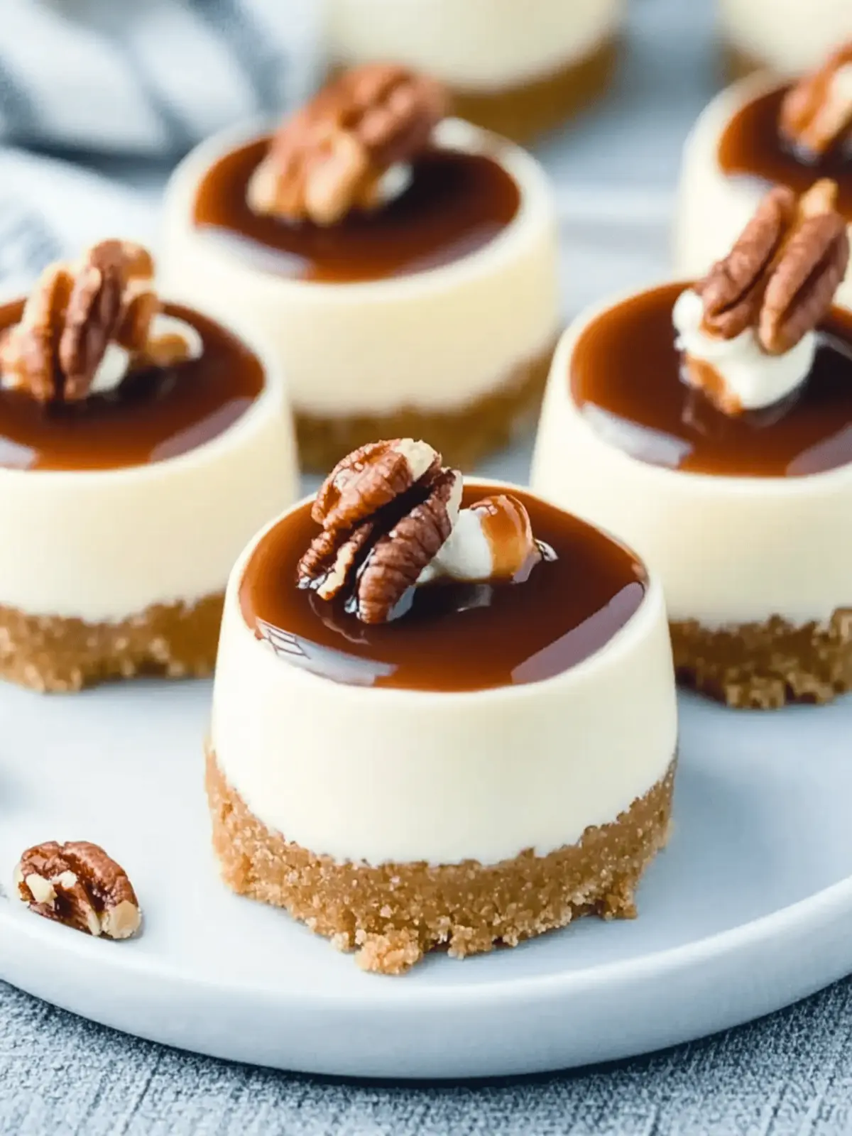 Irresistible Mini Turtle Cheesecakes: Easy No-Bake Dessert