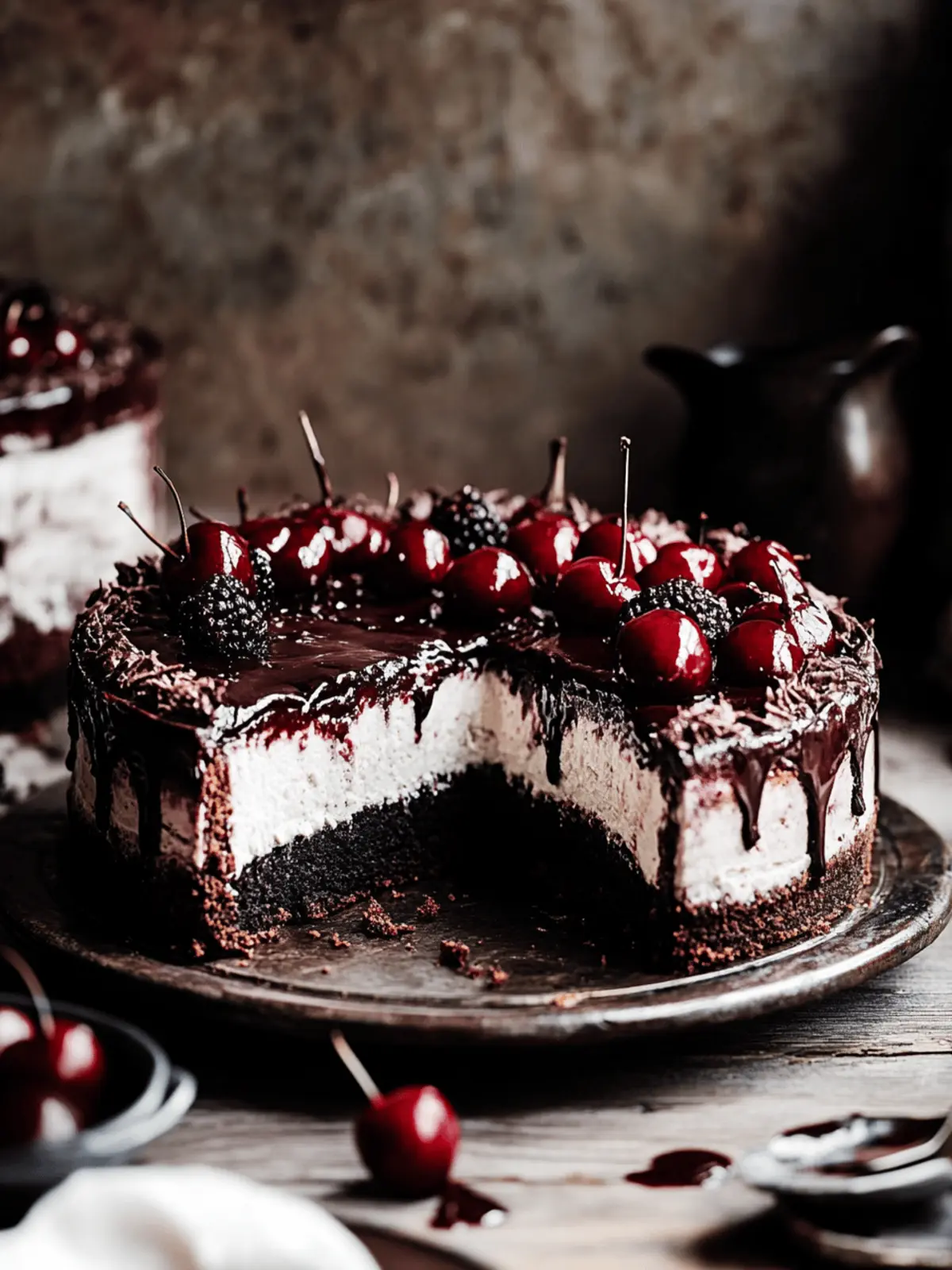Irresistible Black Forest Cheesecake for Decadent Delight