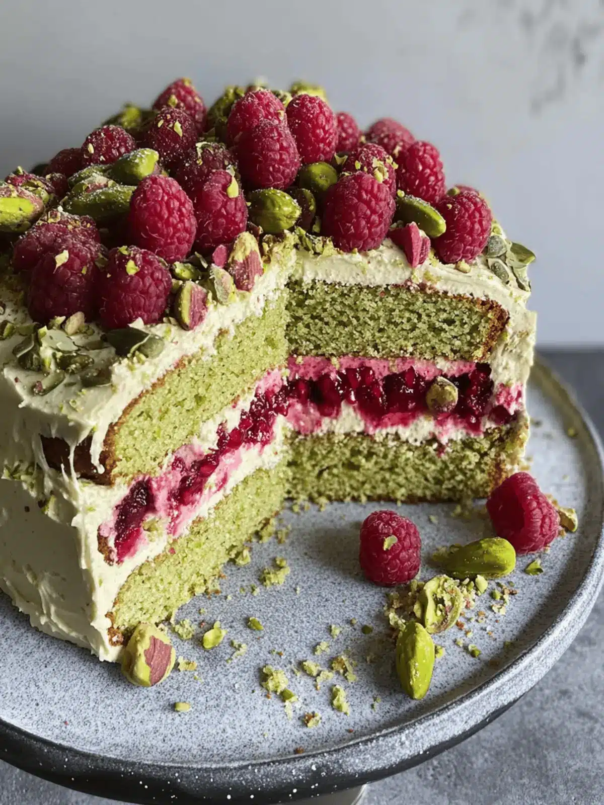 Ultimate Pistachio Raspberry Cake: Delicious Nutty Delight