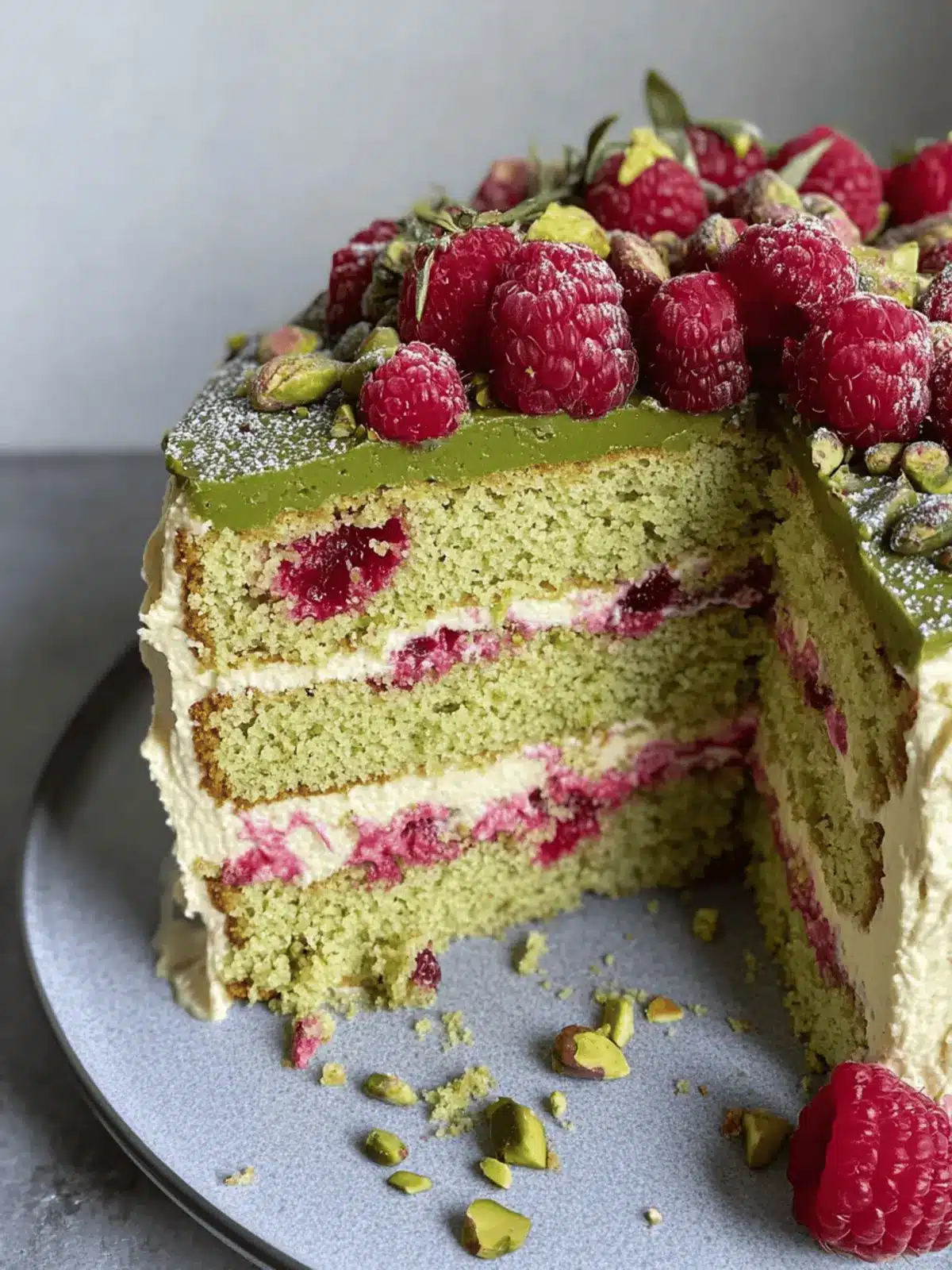 Ultimate Pistachio Raspberry Cake: Delicious Nutty Delight