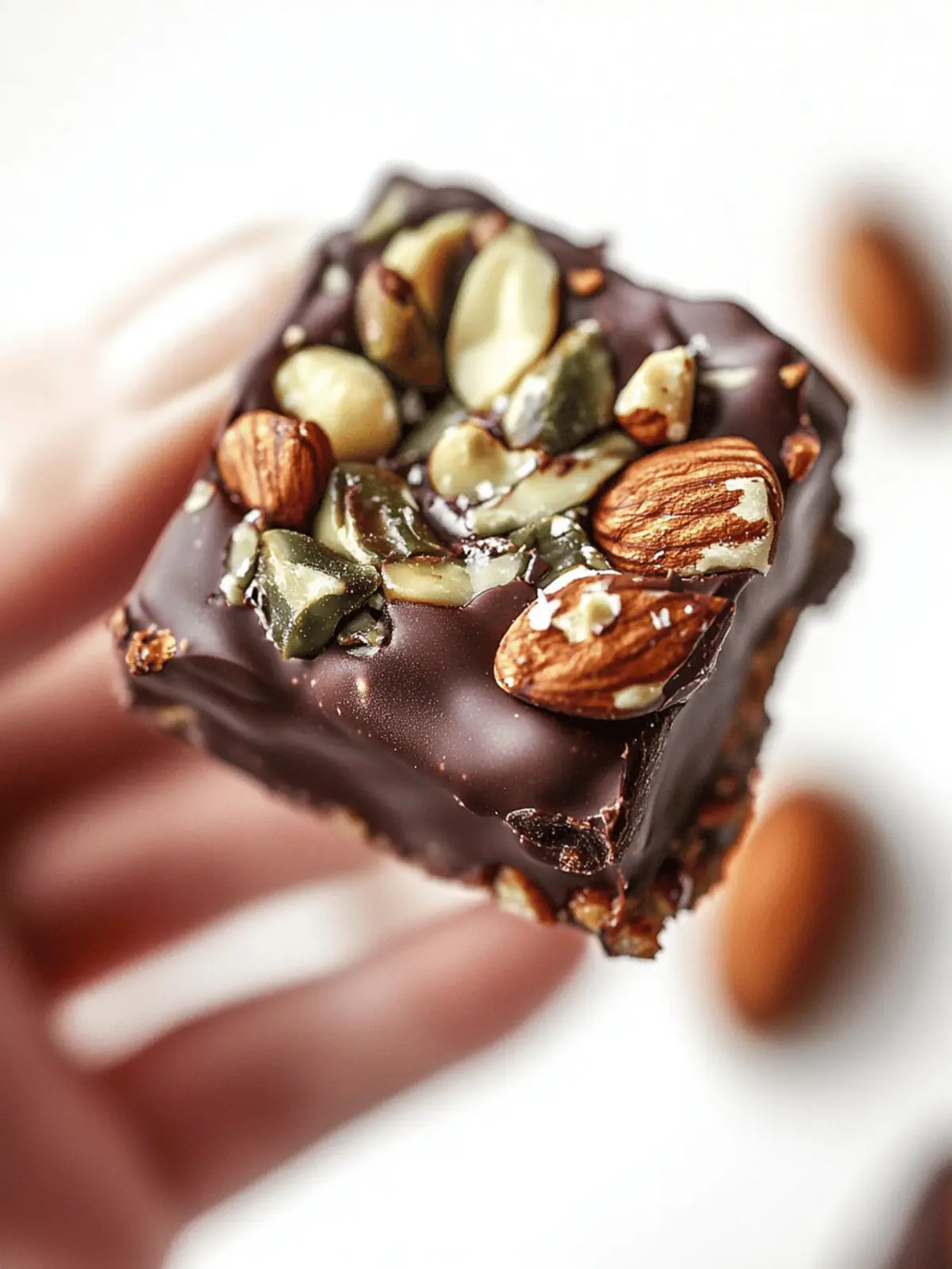 Irresistible Dark Chocolate Nut Squares for Guilt-Free Snacking
