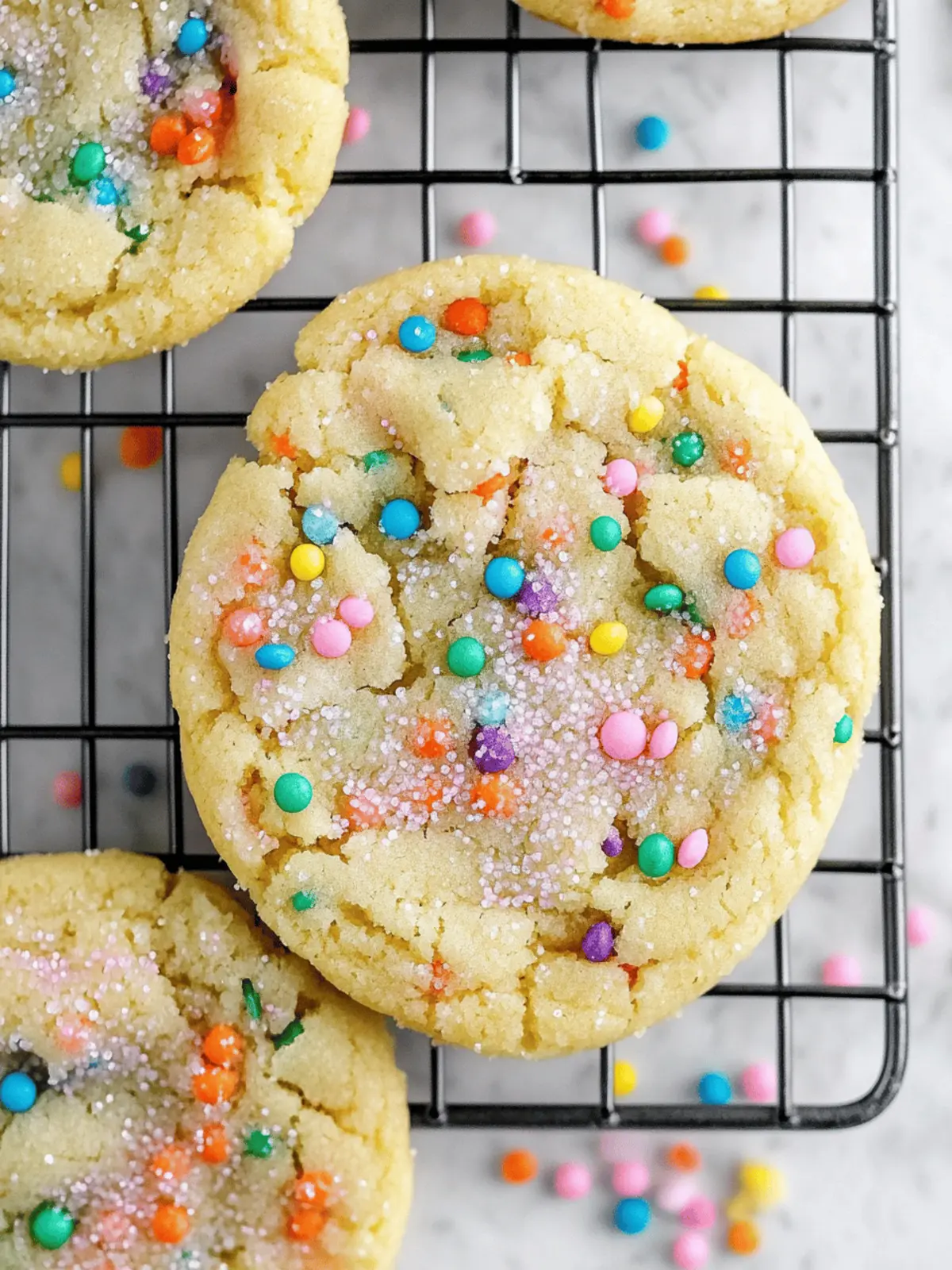 Irresistible Sprinkle Sugar Cookies: Soft and Chewy Delight