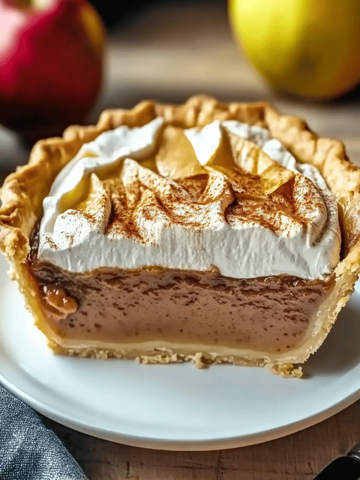 Delicious Apple Butter Pie with Creamy Cinnamon Touch