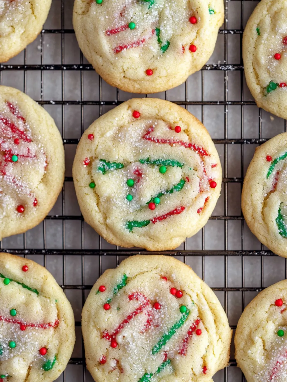Irresistible Christmas Sprinkle Sugar Cookies - Chewy Treats