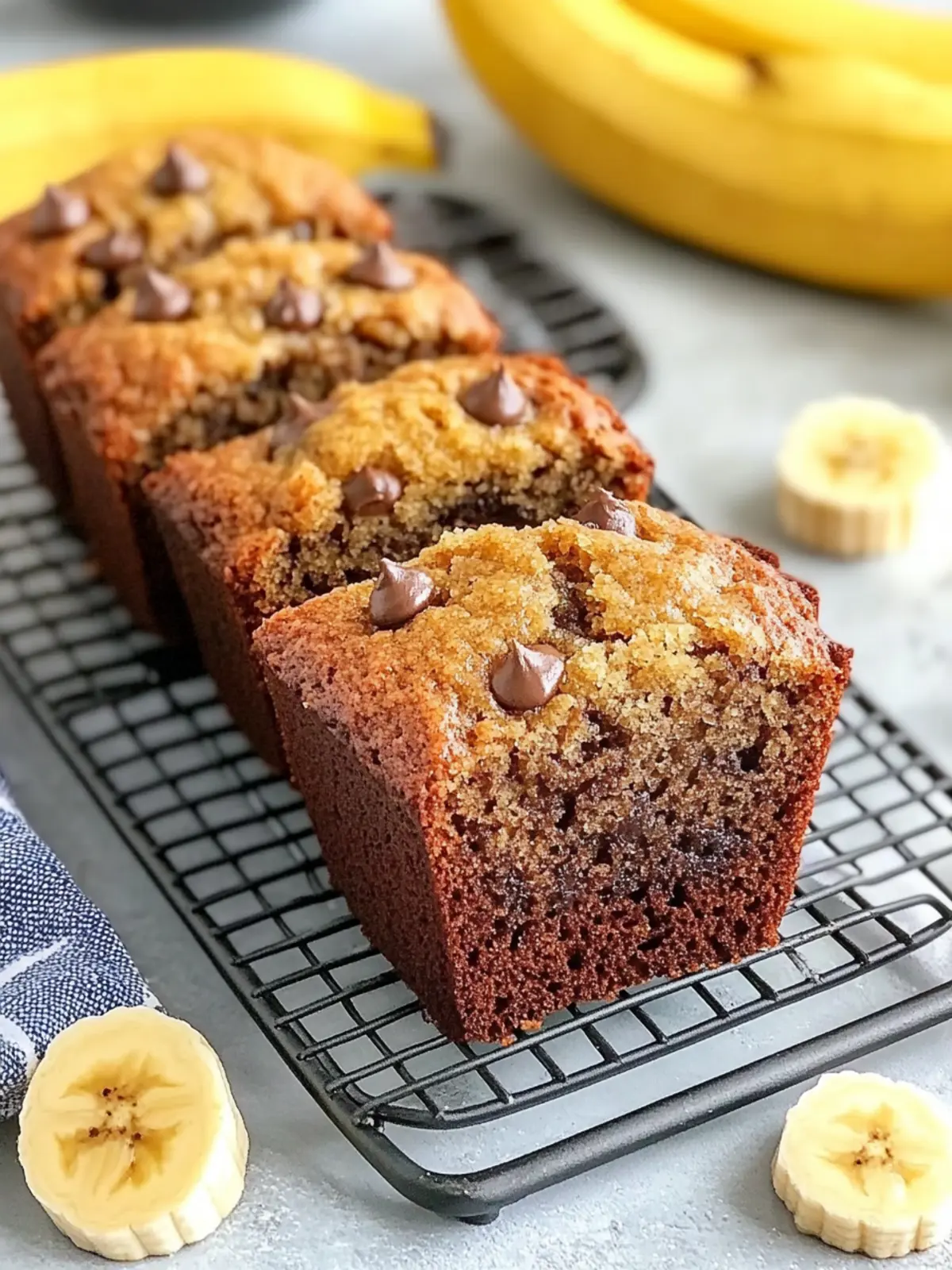 Irresistible Fluffy Mini Banana Bread Loaves for Snacking