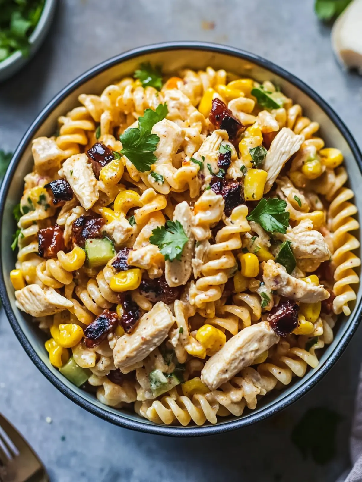Easy BBQ Chicken Pasta Salad: A Delicious High-Protein Meal
