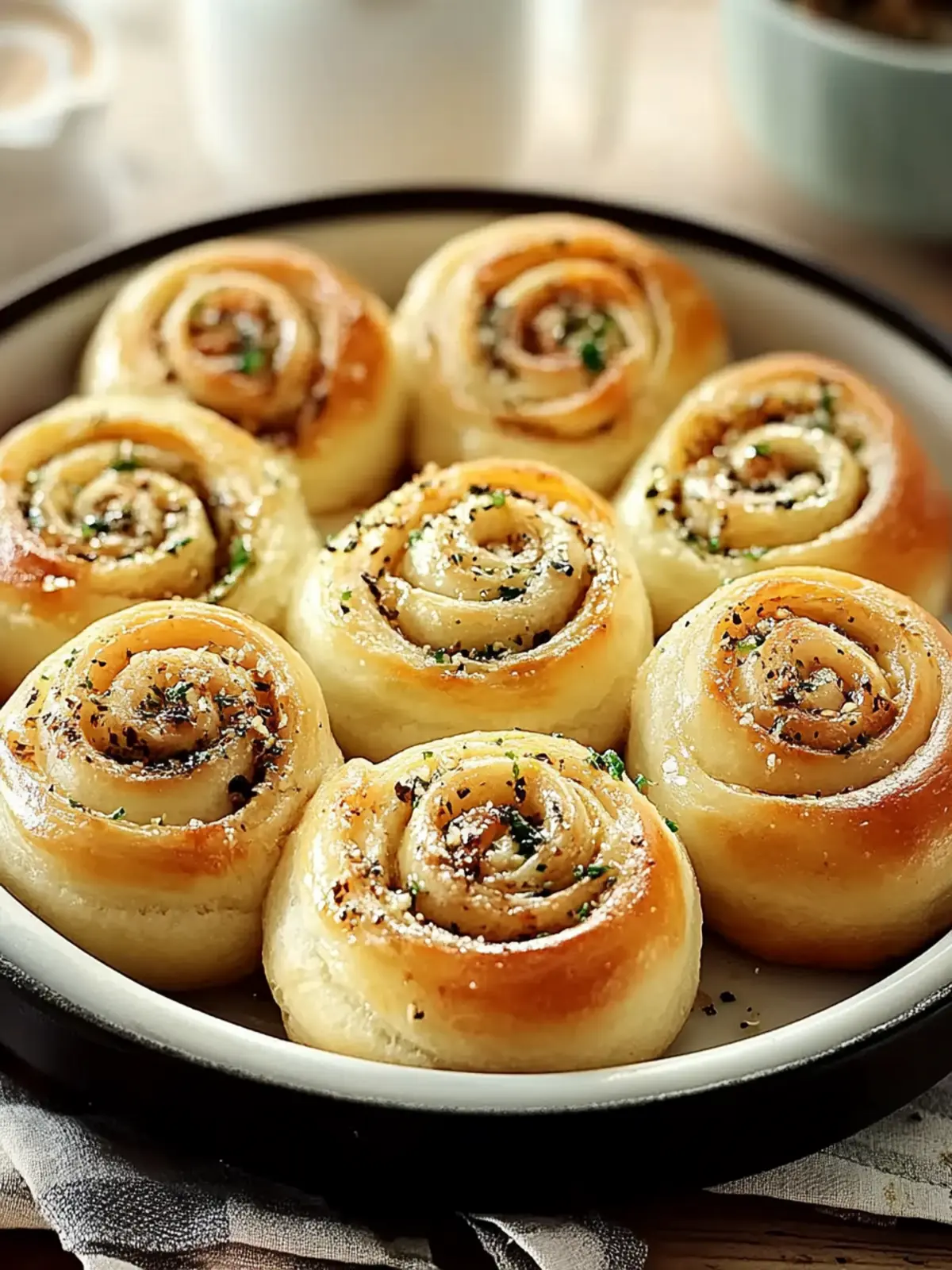 Garlic Swirl Rolls: Irresistibly Fluffy & Flavor-Packed Treats