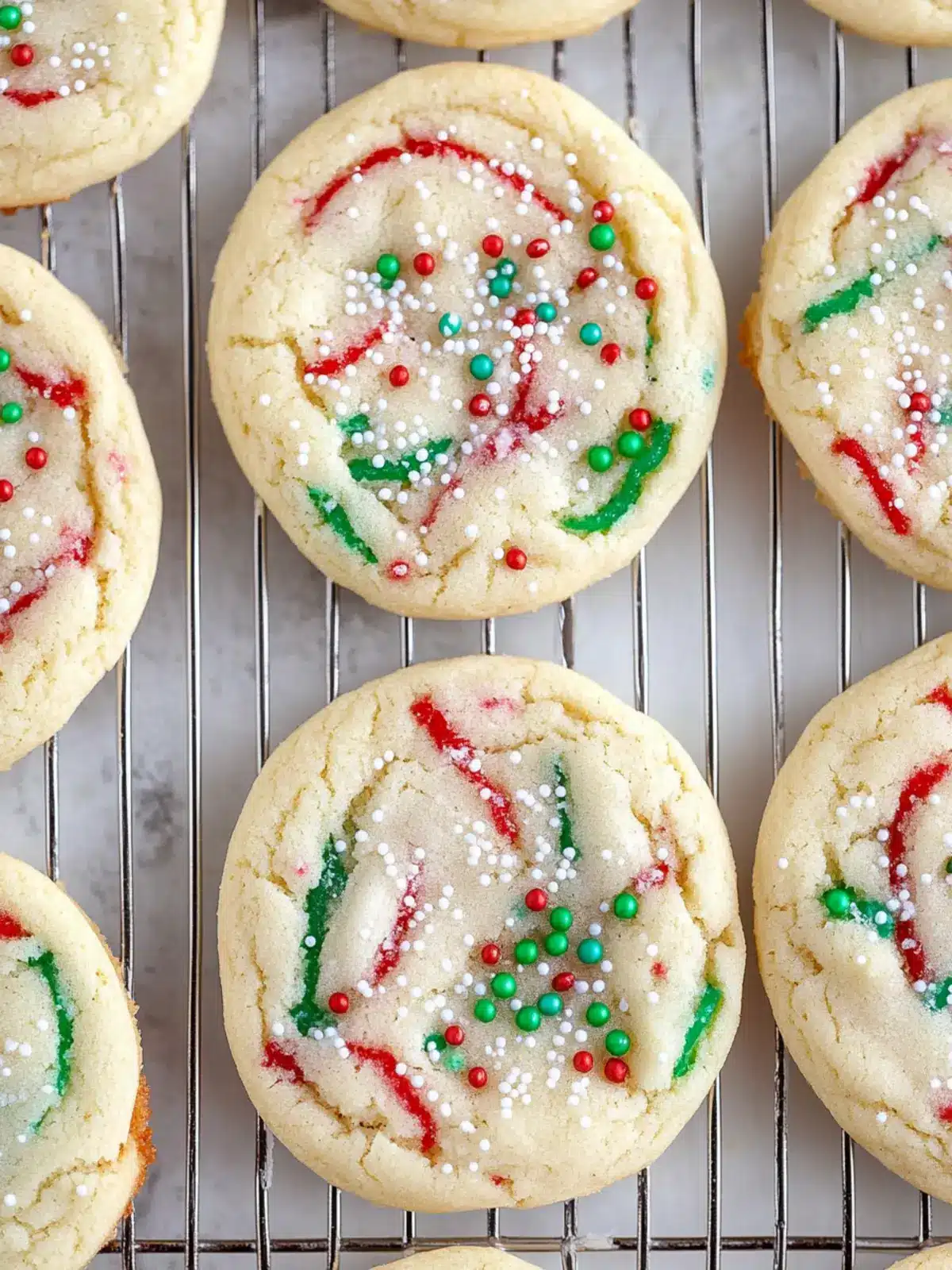 Irresistible Christmas Sprinkle Sugar Cookies - Chewy Treats