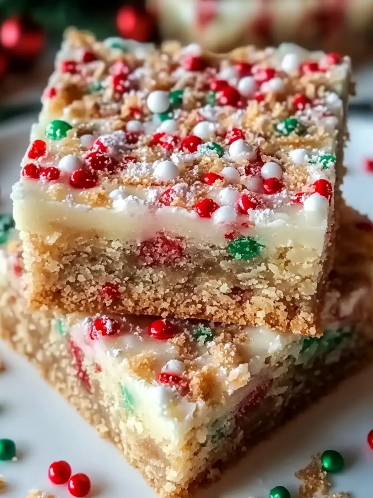 Irresistibly Chewy Christmas Cookie Bars for Holiday Joy