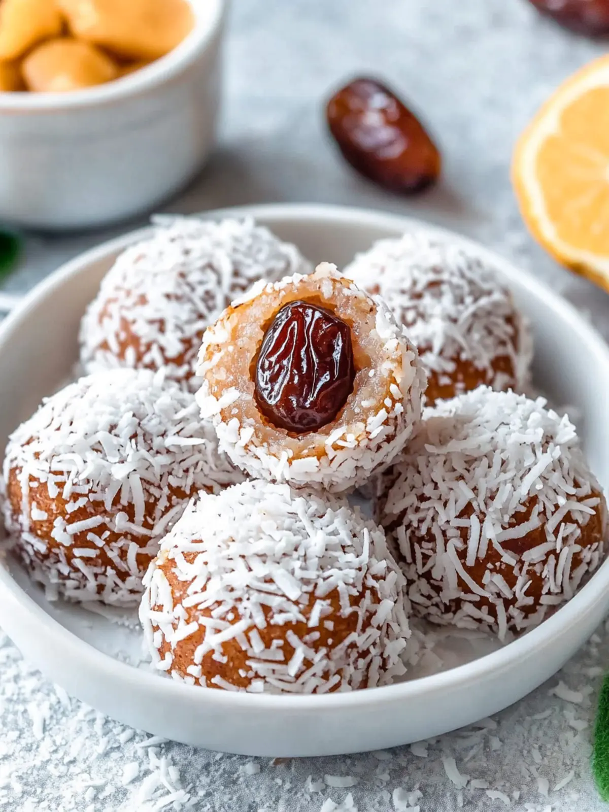Easy Coconut Date Rolls: Delicious 3-Ingredient Treats