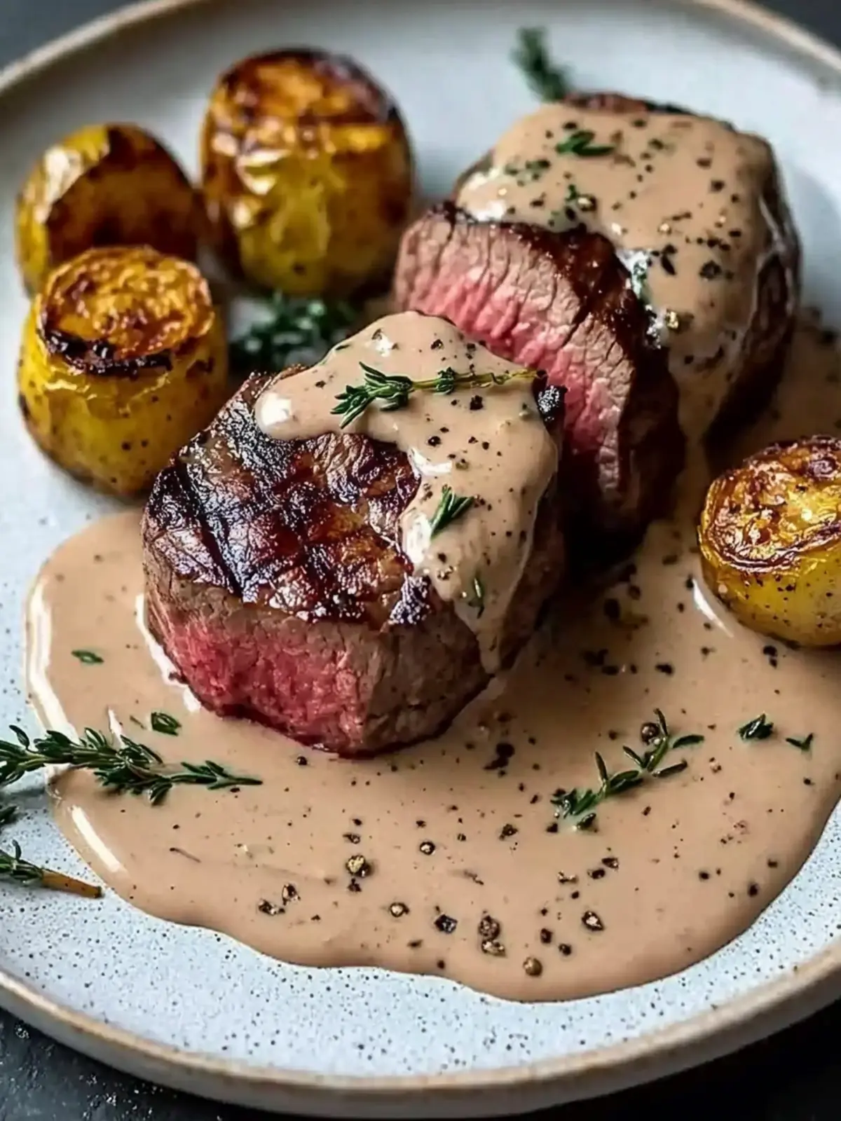 Ultimate Filet Mignon with Creamy Peppercorn Sauce Recipe