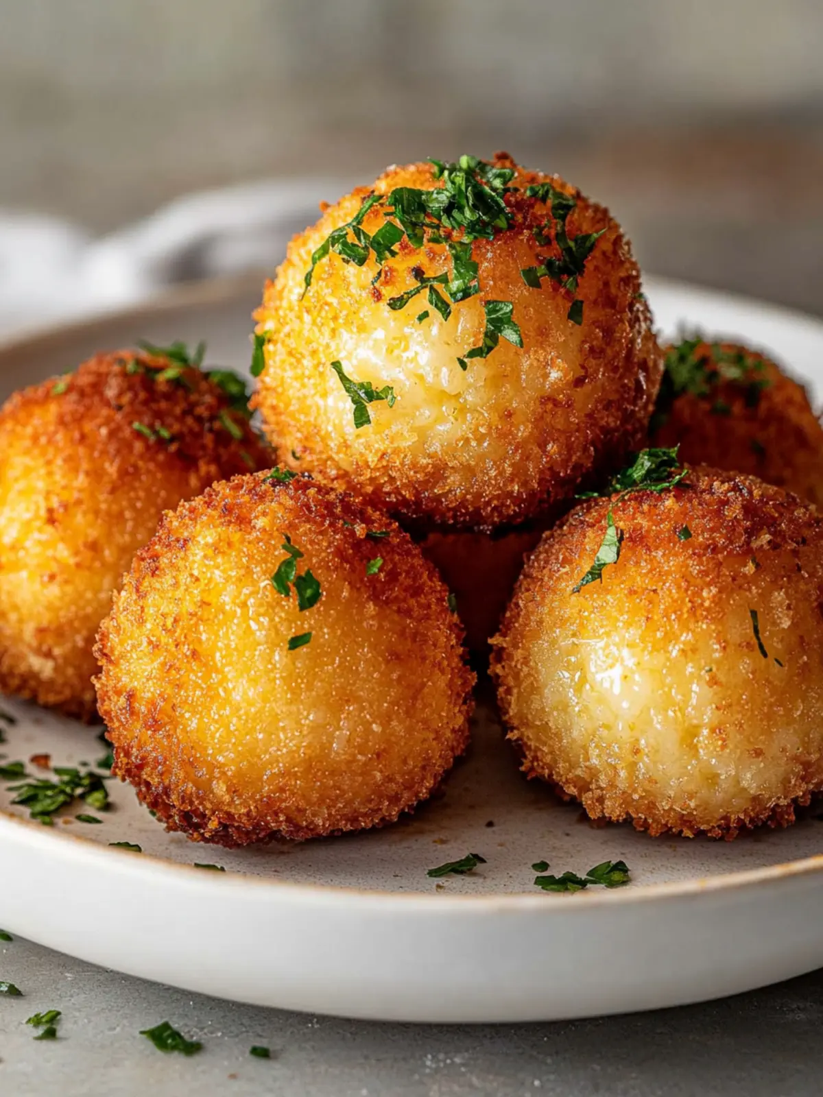 Authentic Baked Arancini: Crispy Comfort with Cheesy Bliss