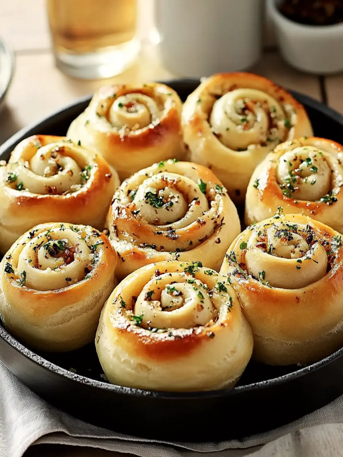 Garlic Swirl Rolls: Irresistibly Fluffy & Flavor-Packed Treats
