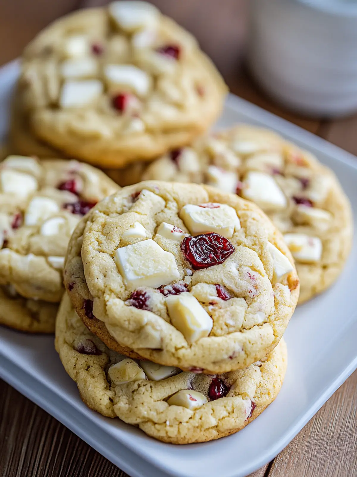 Irresistible White Chocolate Cranberry Cookies – Perfectly Chewy