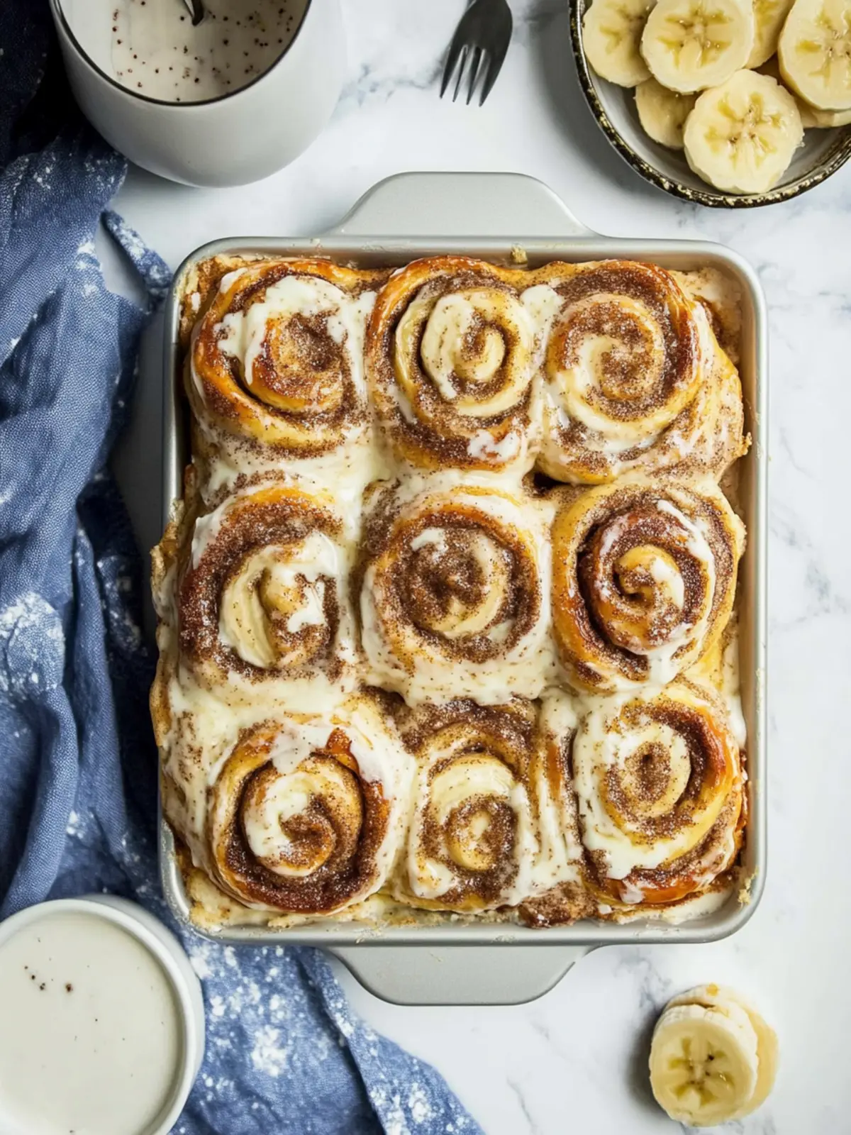 Irresistible Banana Bread Batter Cinnamon Buns You’ll Love