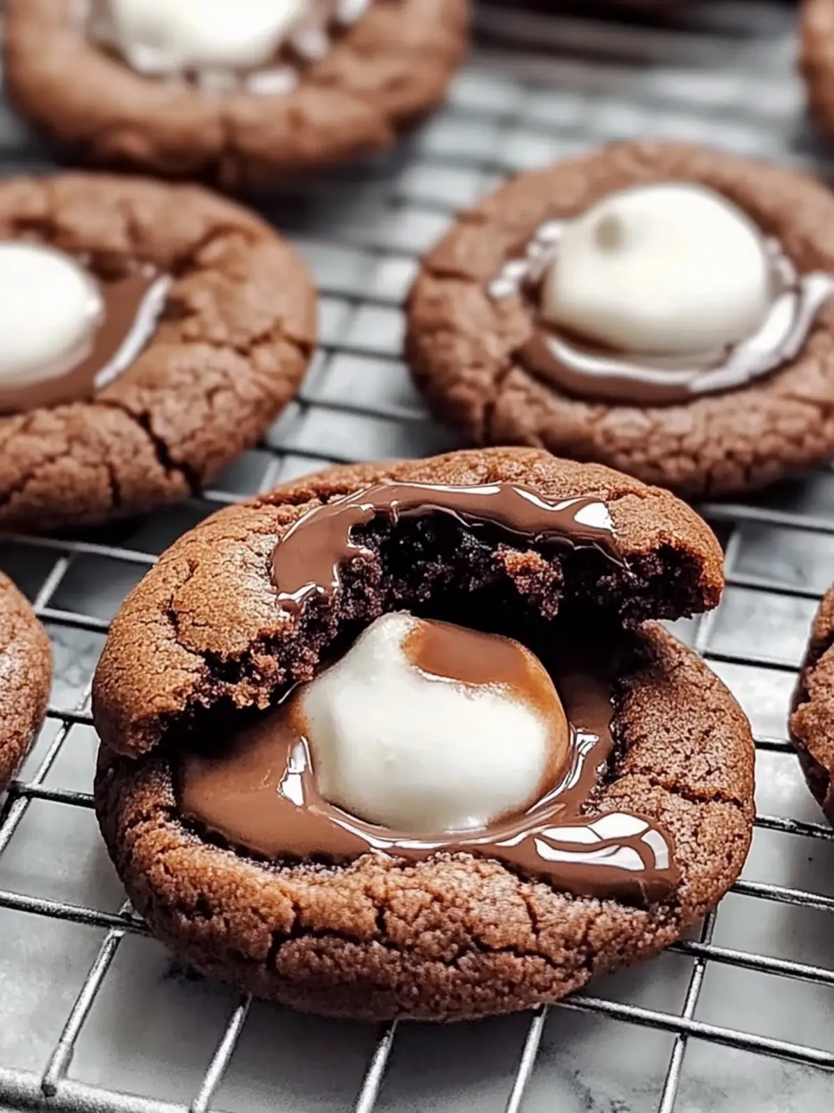 Irresistible Marshmallow Hot Cocoa Surprise Cookies Recipe