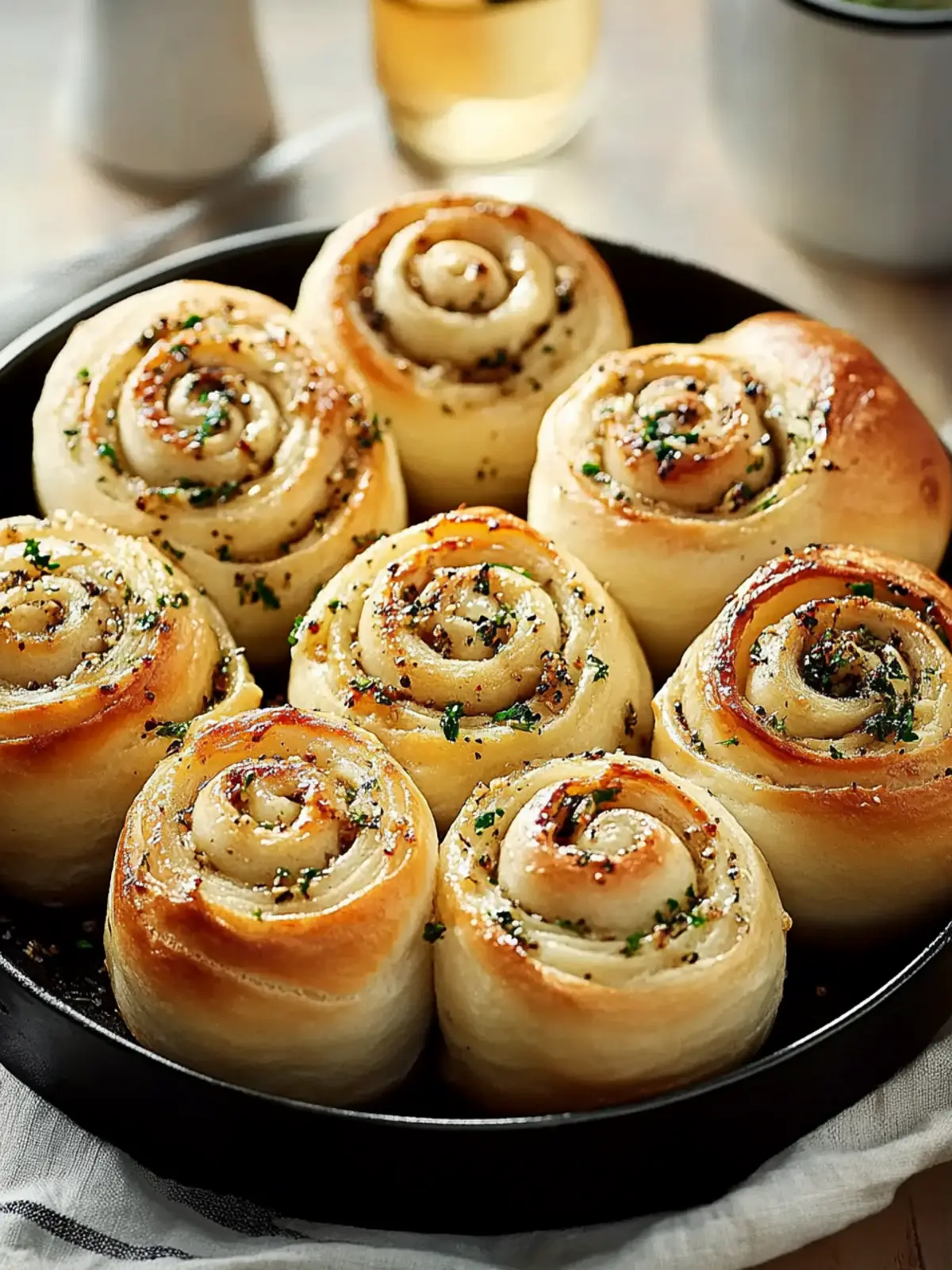 Garlic Swirl Rolls: Irresistibly Fluffy & Flavor-Packed Treats