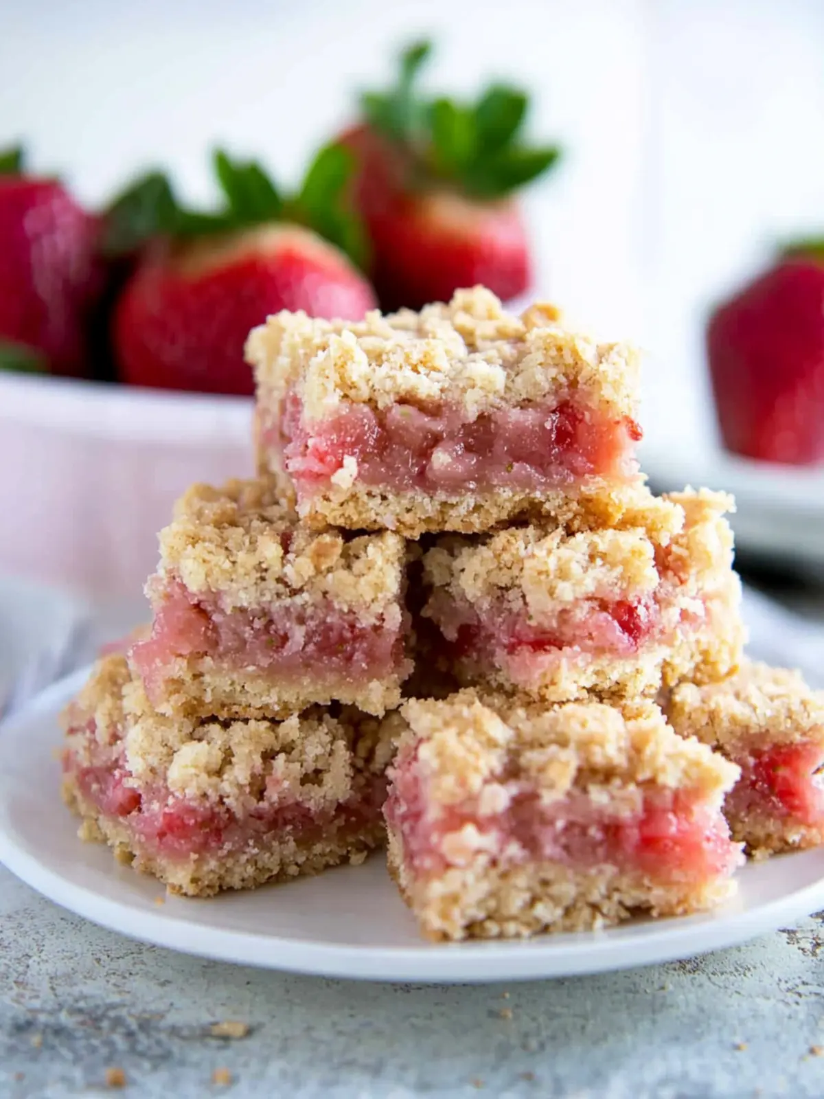 Easy Keto Strawberry Rhubarb Crumb Bars for Delicious Indulgence